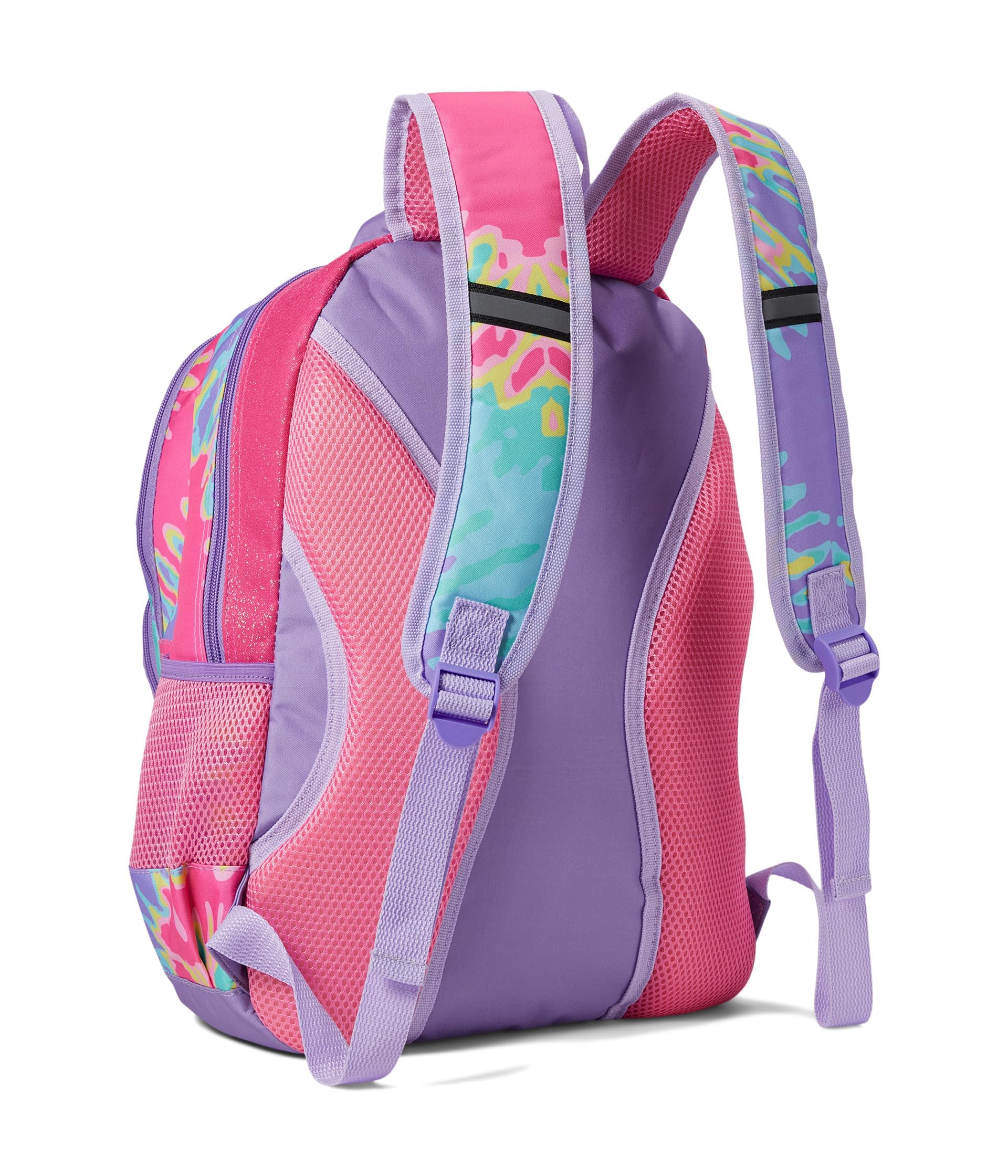 Western Chief Multi Compartment Backpack Bundle with Lunch Box and Pencil Pouch for Boys and Girls, Tie Dye, Medium