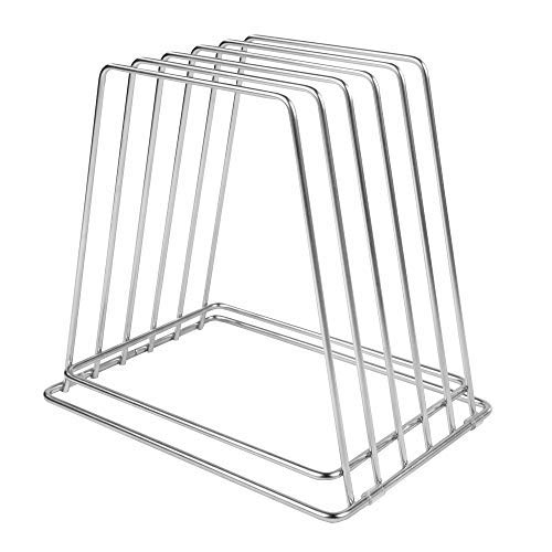 Professional Kitchen Cutting Board Organizer, 1" Slot Stainless Steel Rack NSF Fits Baking Sheets