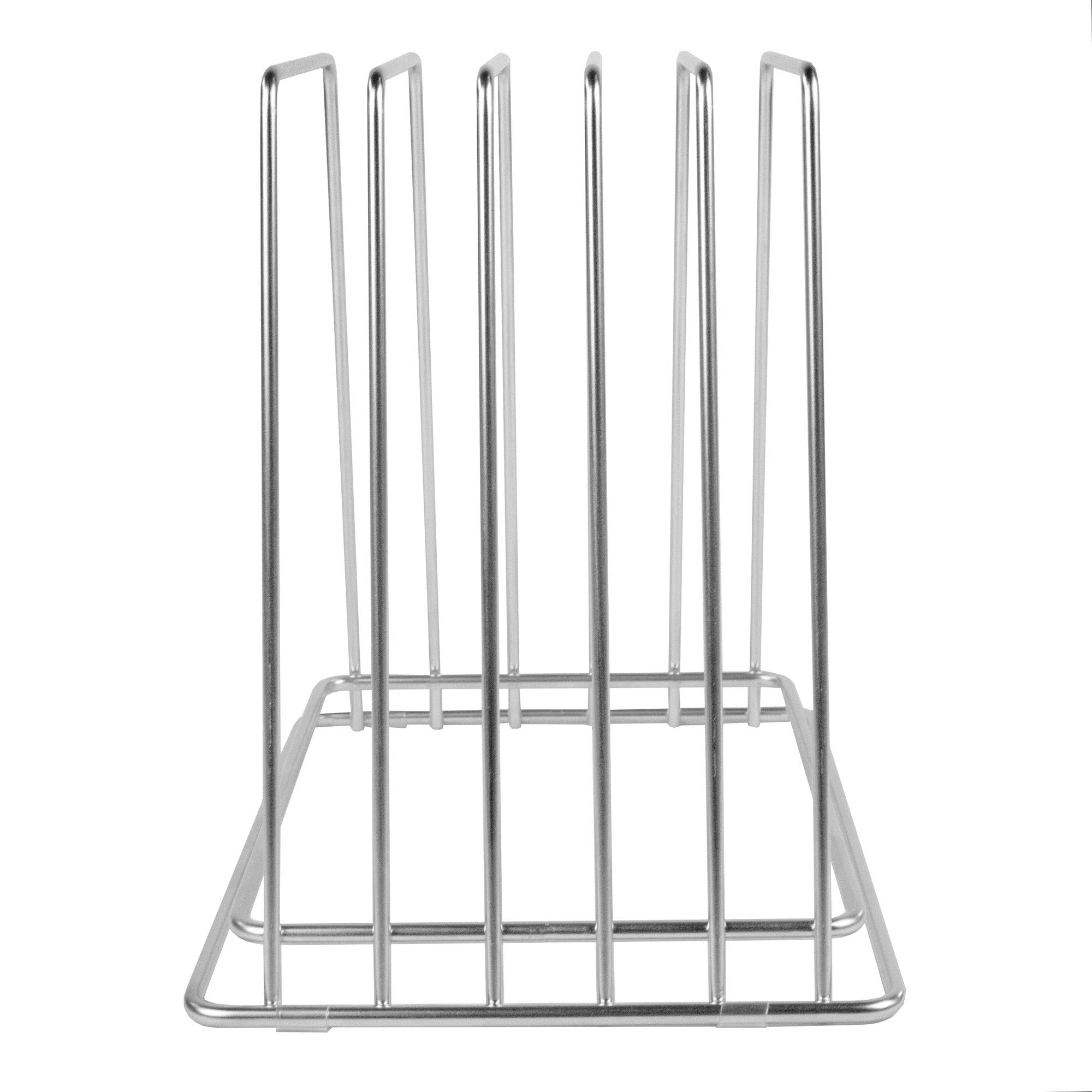 Professional Kitchen Cutting Board Organizer, 1" Slot Stainless Steel Rack NSF Fits Baking Sheets