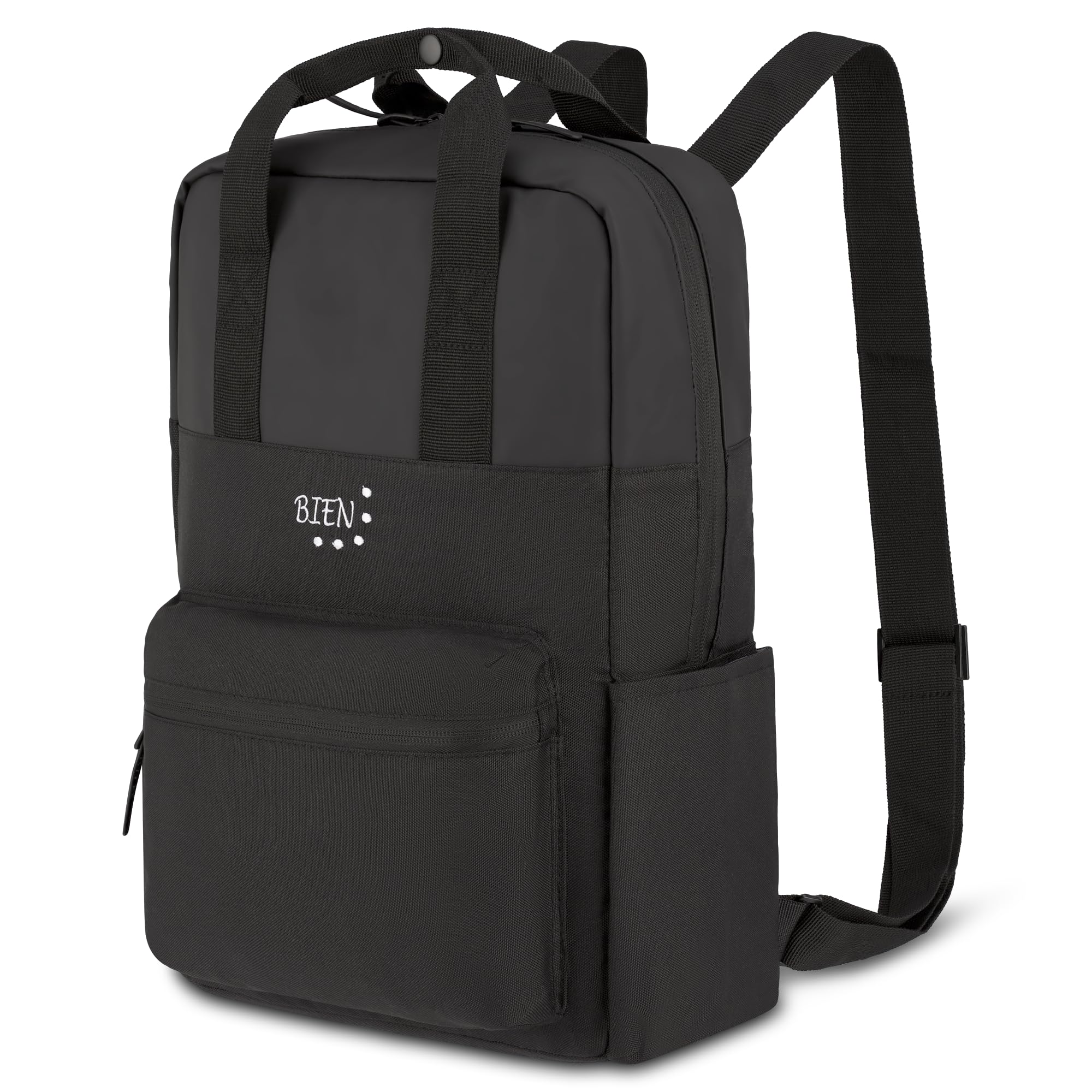 BIEN - Smart Backpack - Oslo backpack 19L-Vol. Laptop compartment water-resistant weight: 0.88 kg luggage strap security pocket water bottle compartment slim design (black)