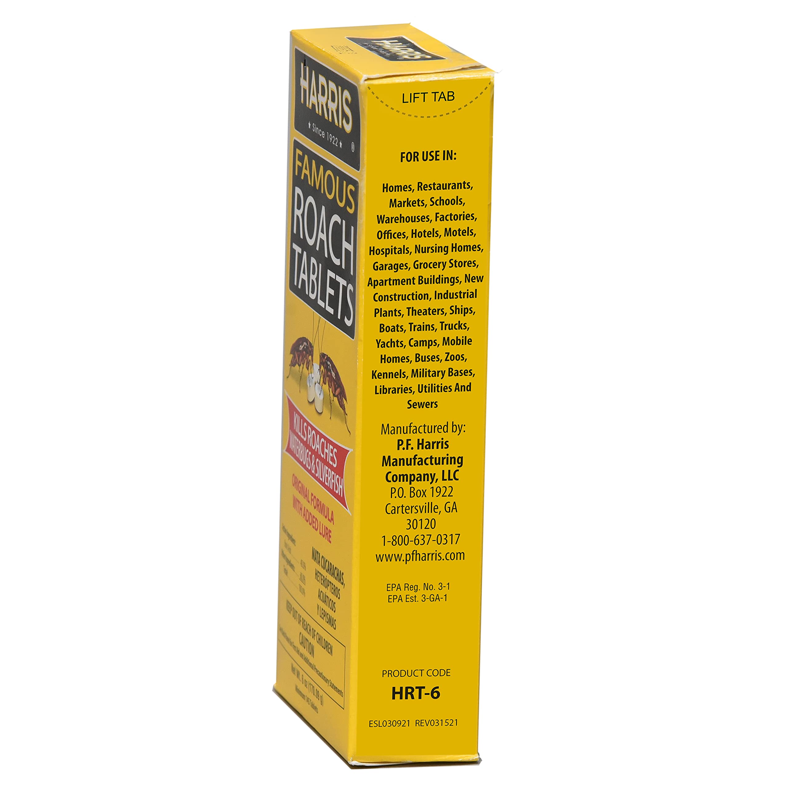 Harris Roach Tablets, Boric Acid Roach Killer with Lure, Alternative to Bait Traps (6oz, 145 Tablets)
