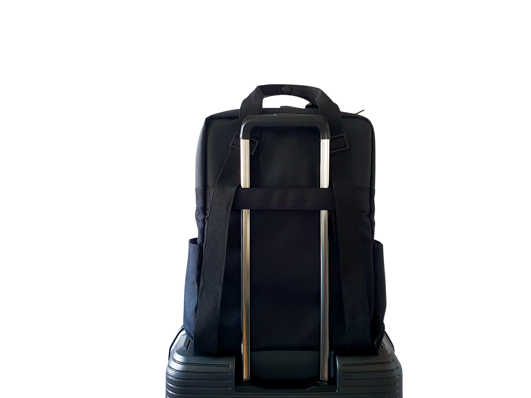 BIEN - Smart Backpack - Oslo backpack 19L-Vol. Laptop compartment water-resistant weight: 0.88 kg luggage strap security pocket water bottle compartment slim design (black)