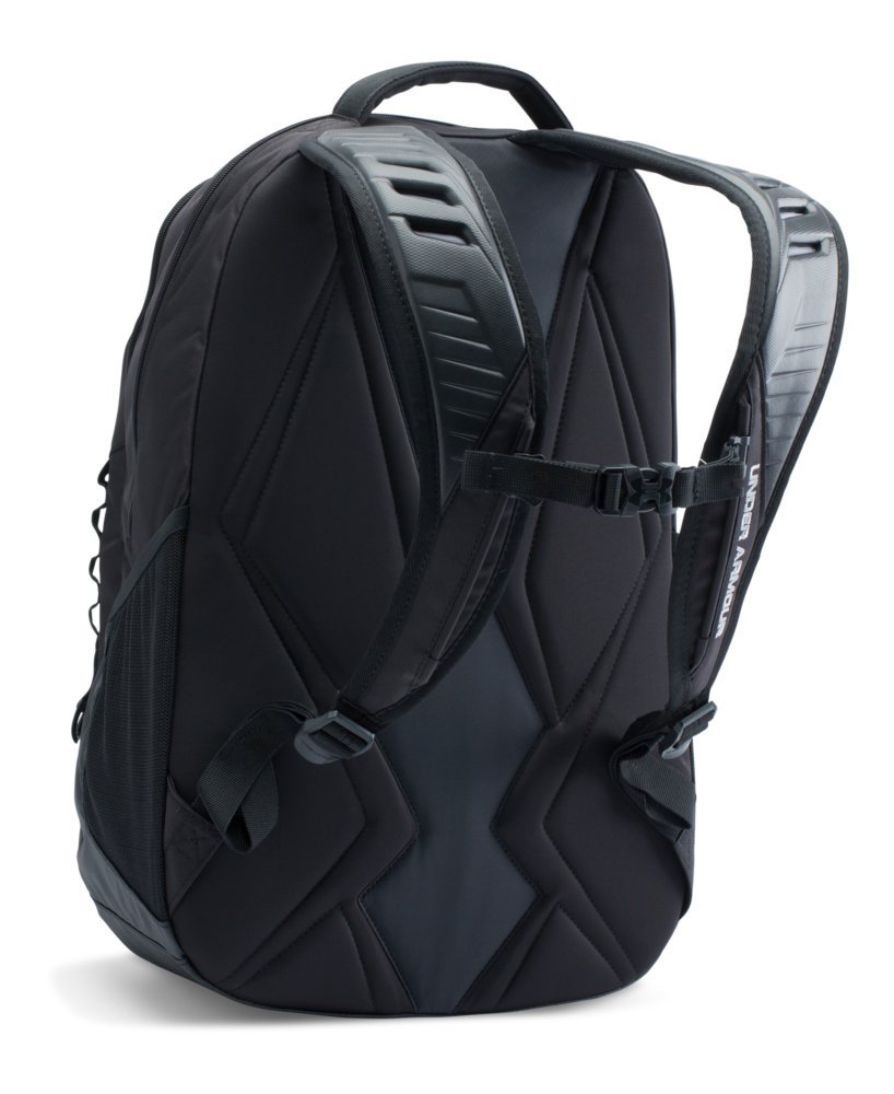 Under Armour Storm Contender Backpack, Black (001)/Steel, One Size Fits All Fits All