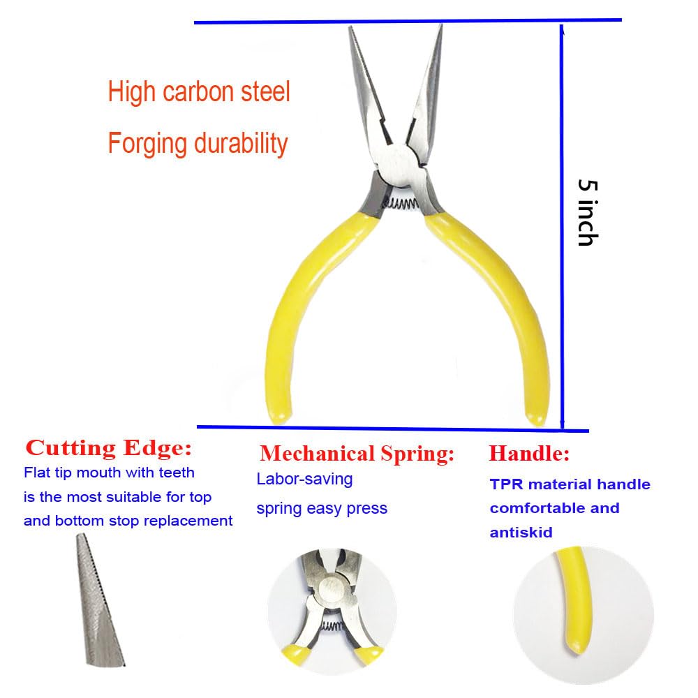 Zipper Repair Kit 255 Pcs Zipper Replacement Kit with Zipper Install Pliers Tool and Zipper Extension Pulls for Clothing Jackets Purses Luggage Backpacks Tents Sleeping Bag