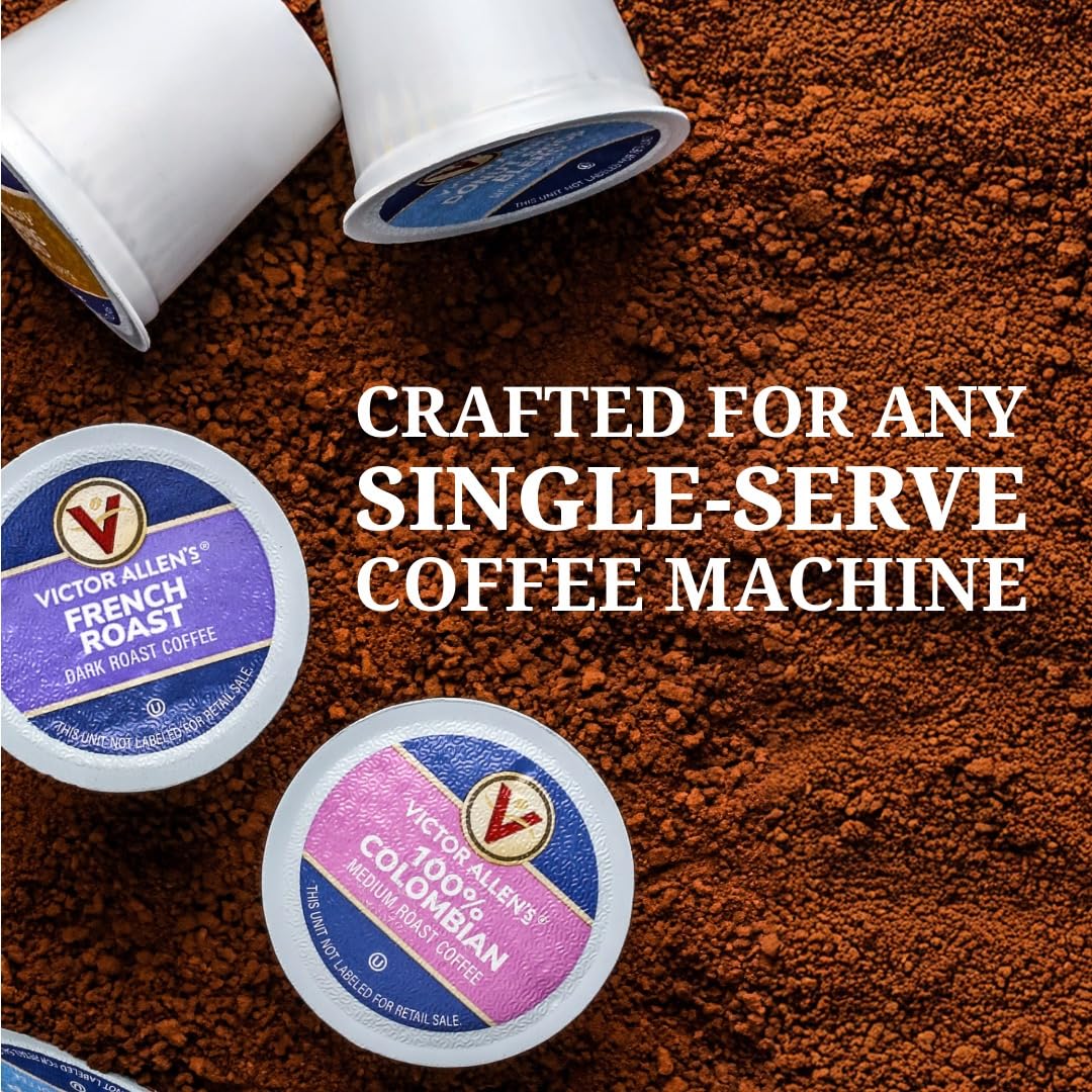 Victor Allen 's Coffee K Cups Single Serve Light Roast Coffee Keurig 2 Brewer Compatible, Morning Blend, 80 Count (Pack of 1)