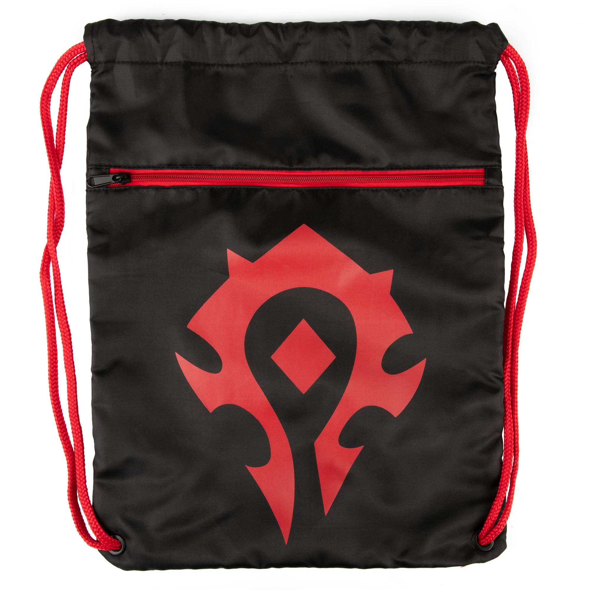 JINX World of Warcraft Horde Loot Bag, 14x19", Drawstring Cinch Backpack