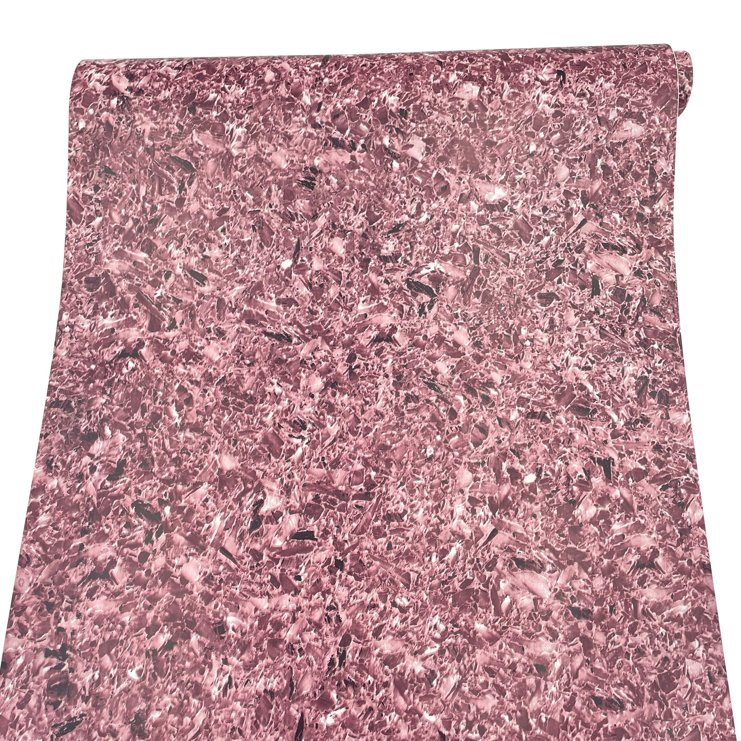 Yifely Purple Granite Marble Effect Furniture Paper Removable Vinyl Shelf Liner Cupboard Sticker 17.7 Inches by 9.8 Feet