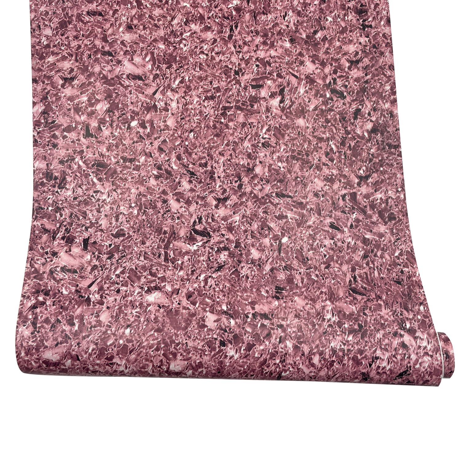 Yifely Purple Granite Marble Effect Furniture Paper Removable Vinyl Shelf Liner Cupboard Sticker 17.7 Inches by 9.8 Feet