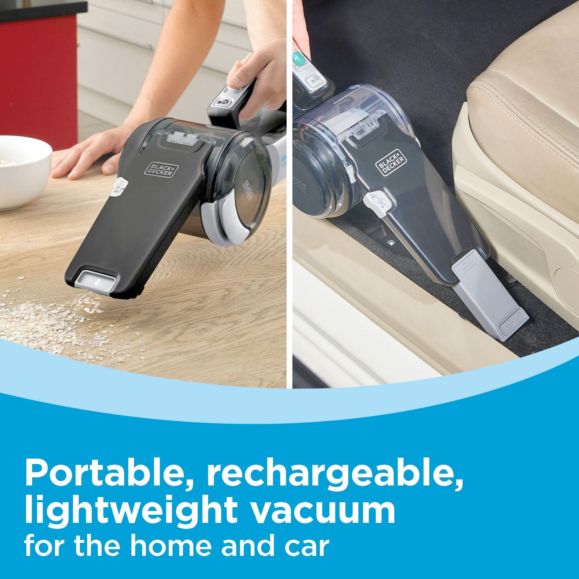 BLACK+DECKER 20V Max Handheld Vacuum, Cordless, Grey (BDH2000PL)