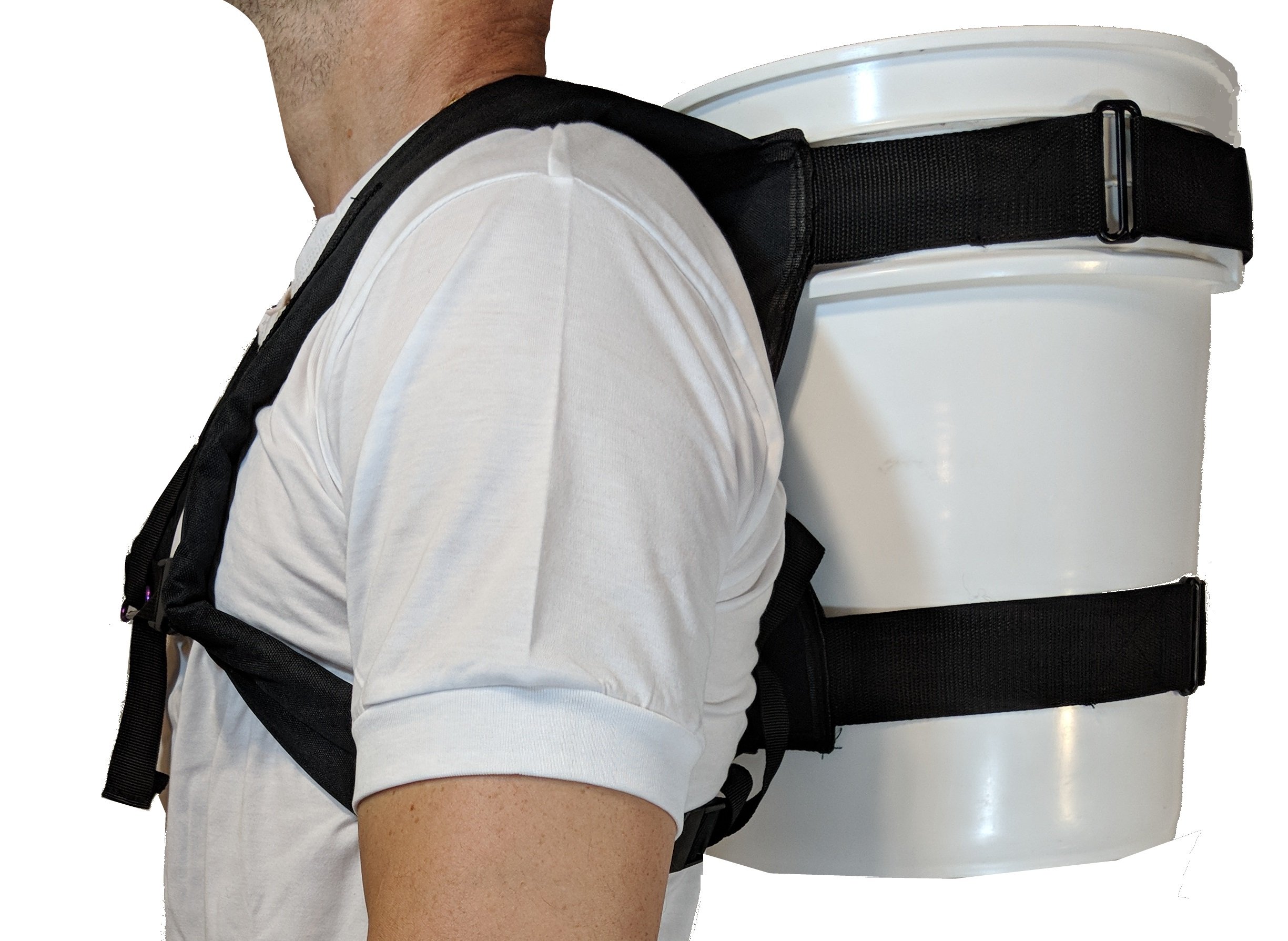 Backpack for 5 Gallon Buckets for Ice Fishing, Picking Apples and Sports