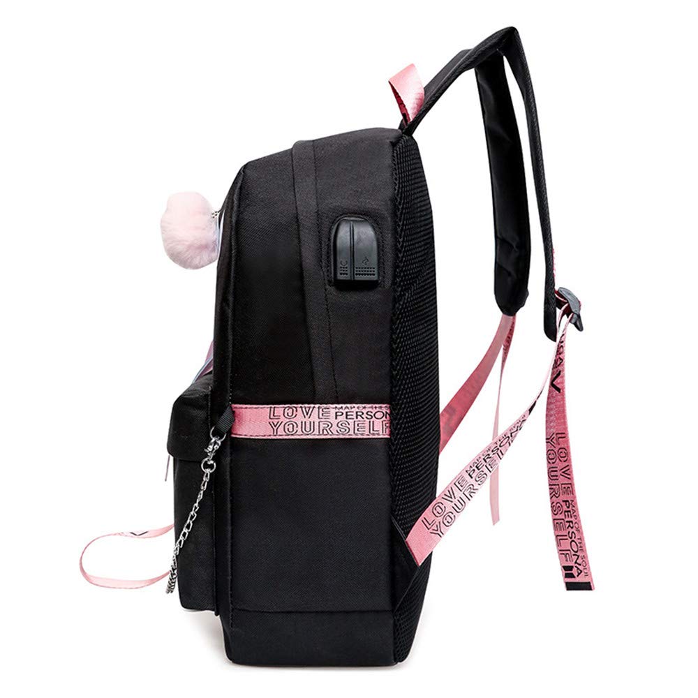JUSTGOGO Korean KPOP Stray Kids Backpack FELIX Daypack Laptop Bag School Bag Mochila Bookbag