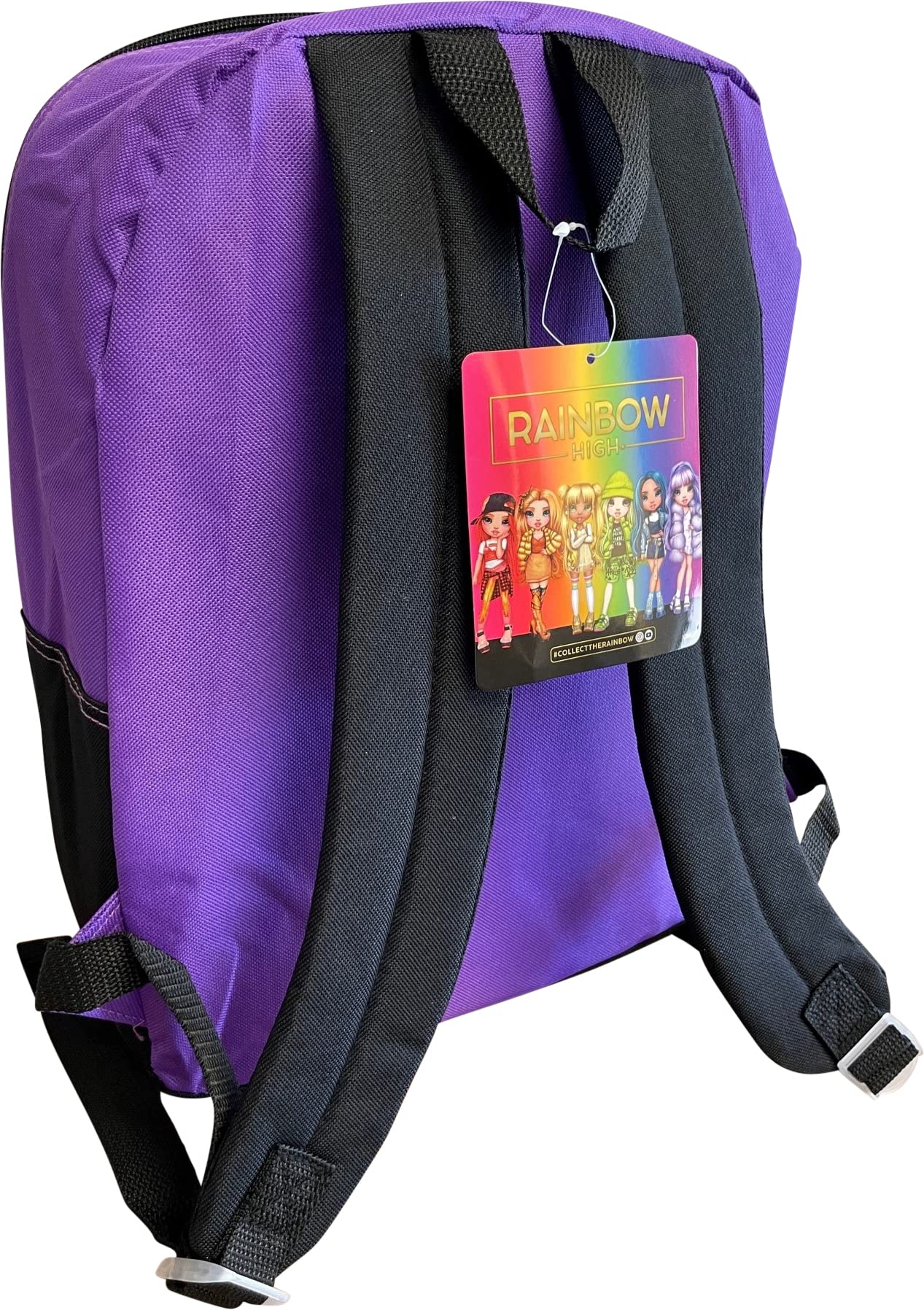 Rainbow High 15" School Backpack (Black-Purple)