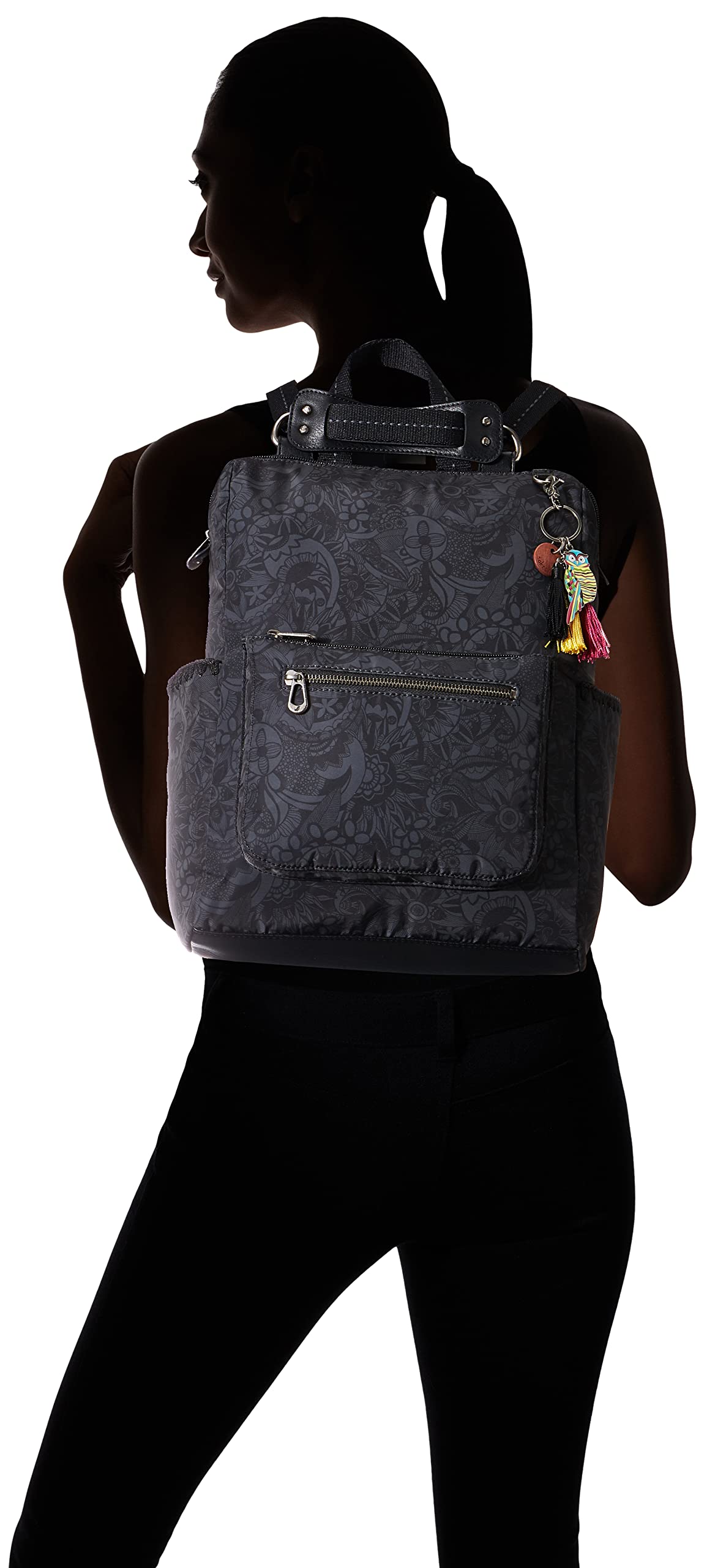 Sakroots Eco-Twill Loyola Convertible Backpack Black Spirit Desert One Size