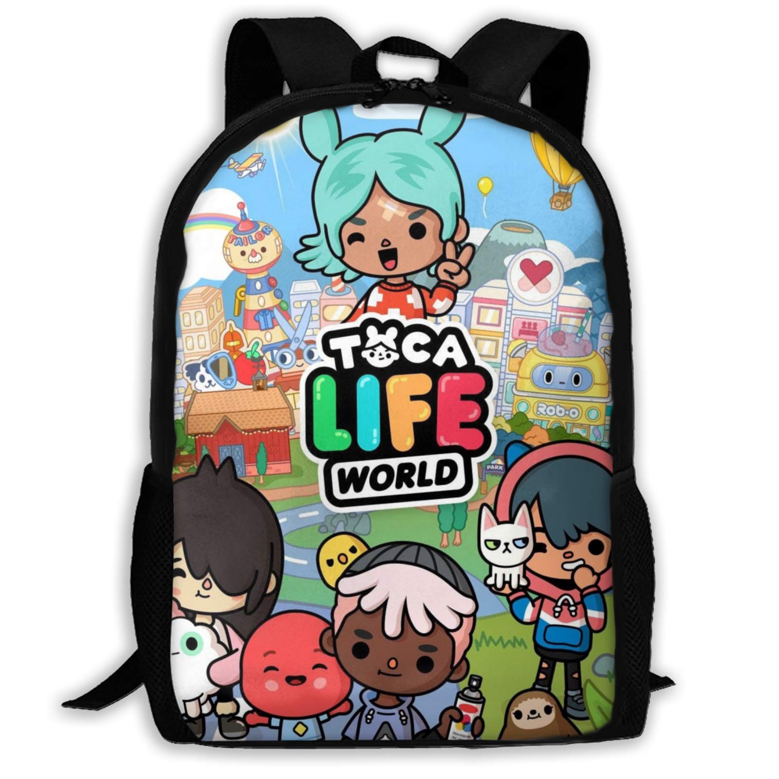 Backpack 3D Printing School Bag Leisure Travel Hiking Bag For Men Women Boys Girls