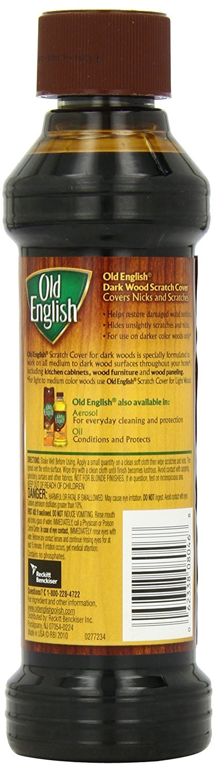 Old English Scratch Cover, 8 Fl Oz (Pack of 1), Browm
