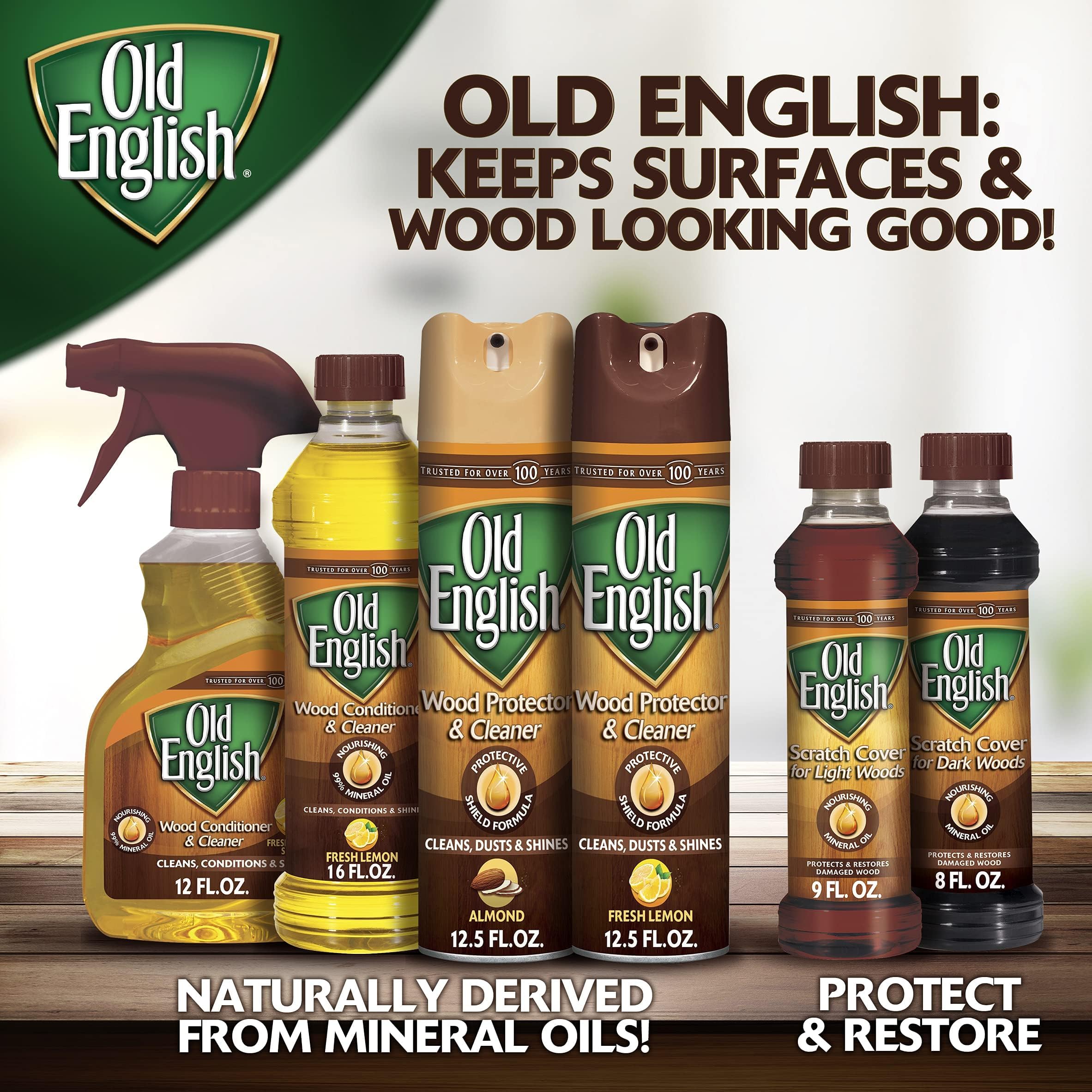 Old English Scratch Cover, 8 Fl Oz (Pack of 1), Browm