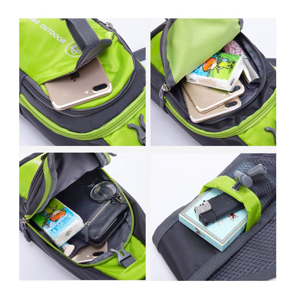 Hwayslon Sling Backpack, Shoulder Chest Crossbody Bag Small Daypack for Outdoor Hiking Men & Women (green)