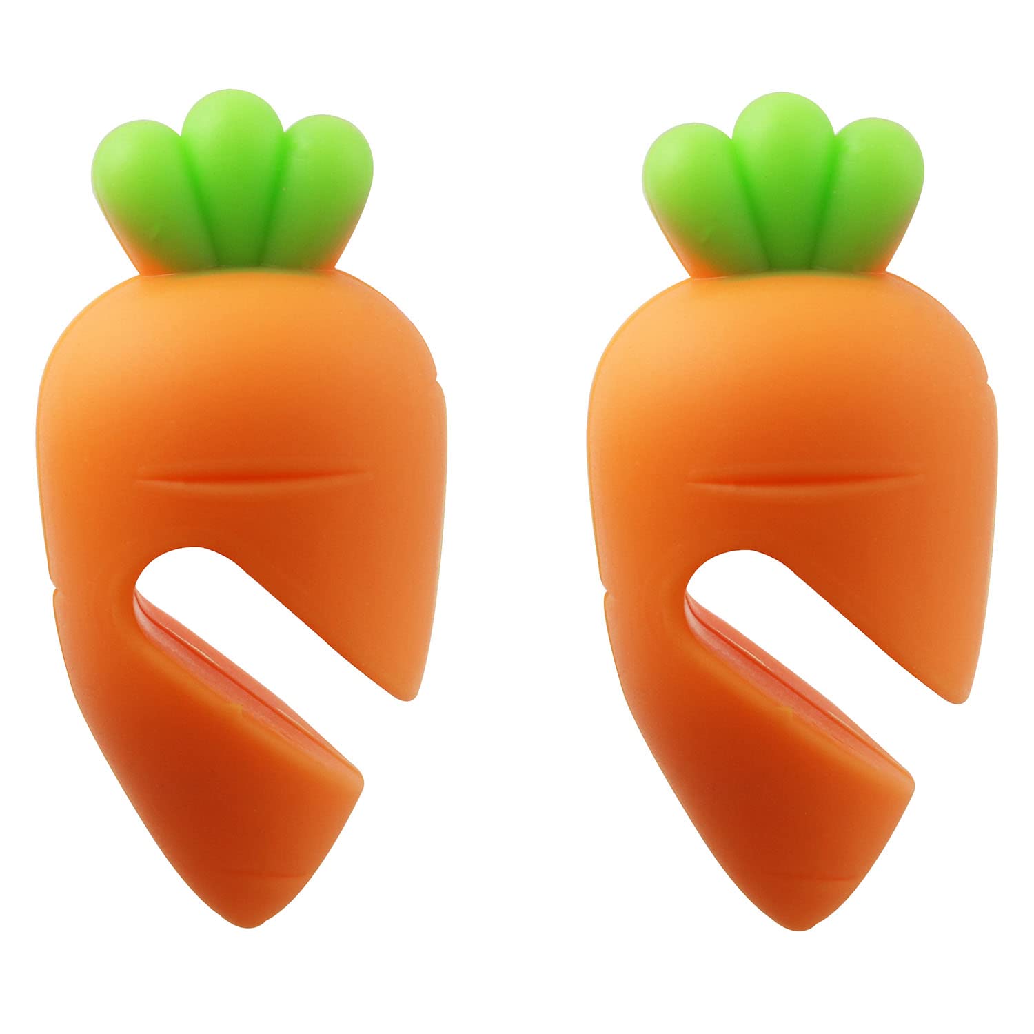 Pot Lid Lifter ZRM&E 2PCS Carrot Shape Spill-proof Lid Lifter for Soup Pot Kitchen Restaurant Tool, Silicone Heat Resistant Shelf, Keeping Lid Open Cooking Assistant, Spill-Proof Pot Lid Rack