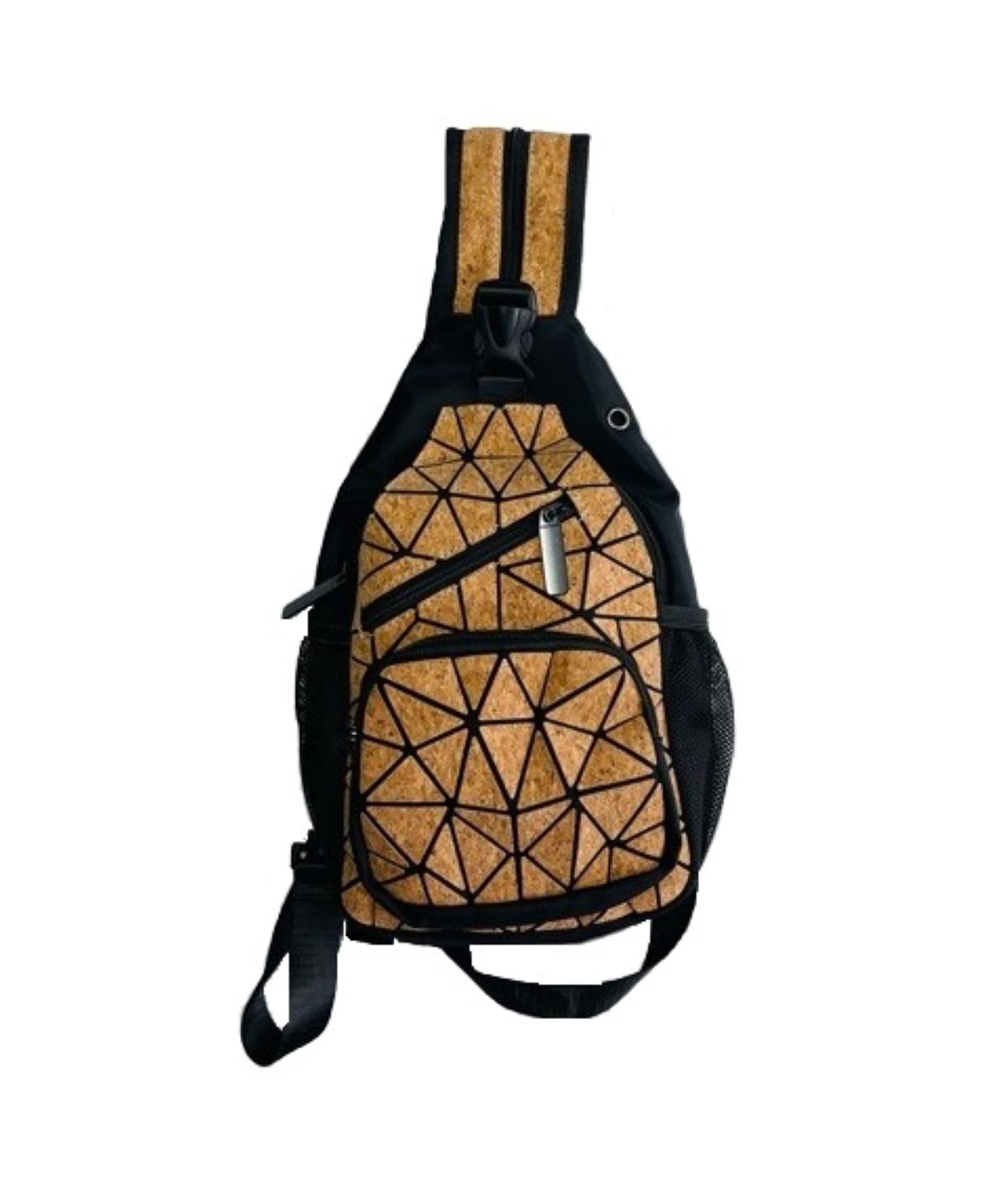 Cork Sling Bag Chest Shoulder Backpack Fanny Pack Crossbody Bags for Men Messenger bag Eco Friendly gift Sustainable Vegan Lightweight