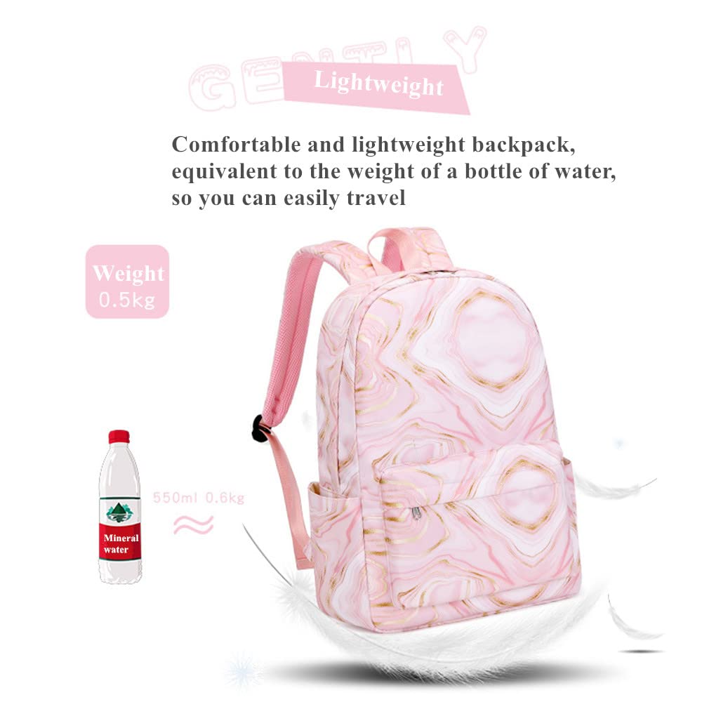 3 Piece Teen Girls Backpack Set Kids Bookbag with Lunch Box Elementary School Outdoor Bag