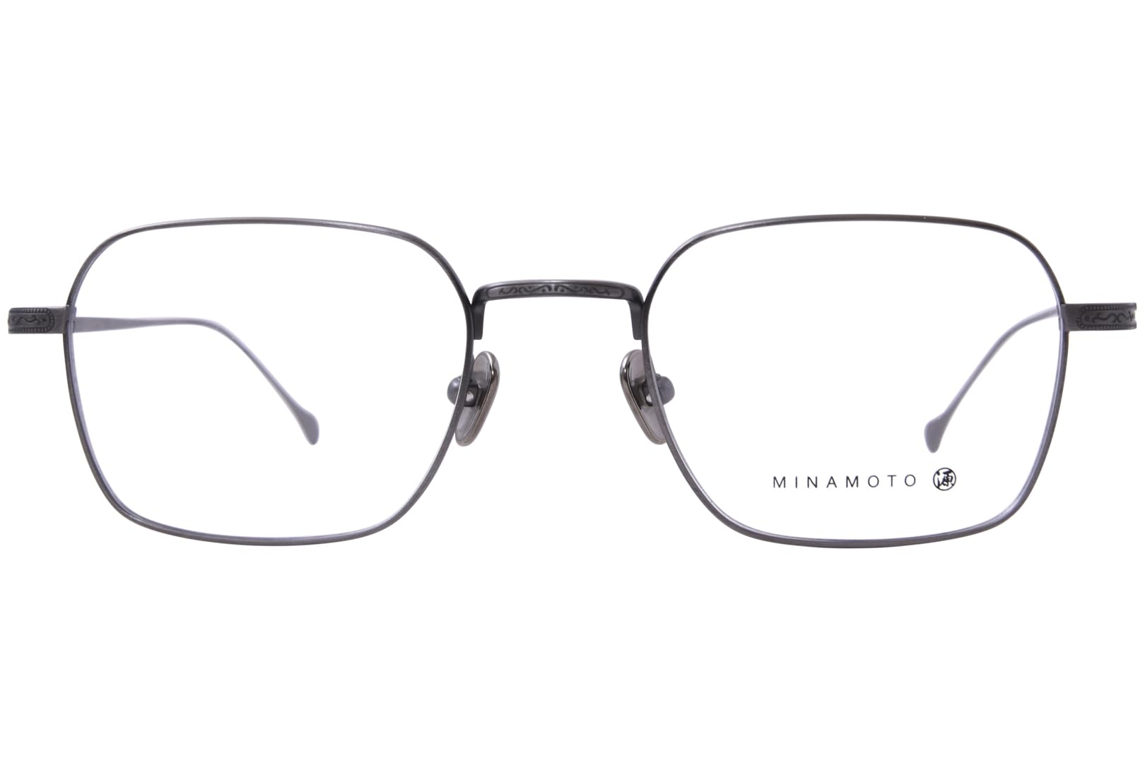 Minamoto MN31004 AY Titanium Eyeglasses Men's Antique Grey Full Rim 49mm