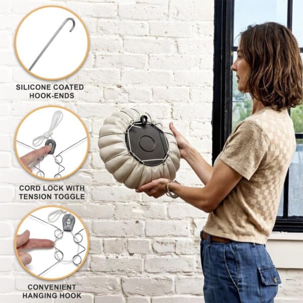 Display Buddie Large Adjustable Plate Hanger for Round Plates, Platters, Bowls & Other Objects 14-22" Diameter and up to 10 lbs. …