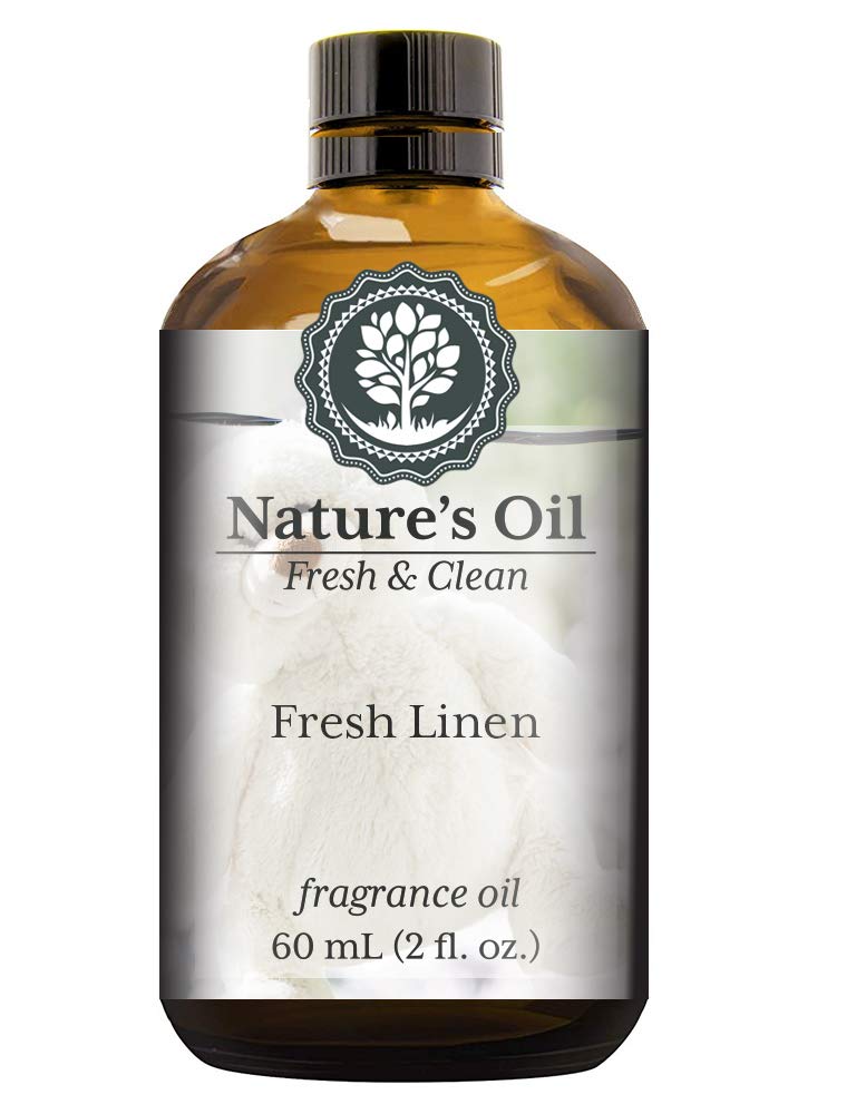 Fresh Linen Fragrance Oil (60ml) For Diffusers, Soap Making, Candles, Lotion, Home Scents, Linen Spray, Bath Bombs, Slime