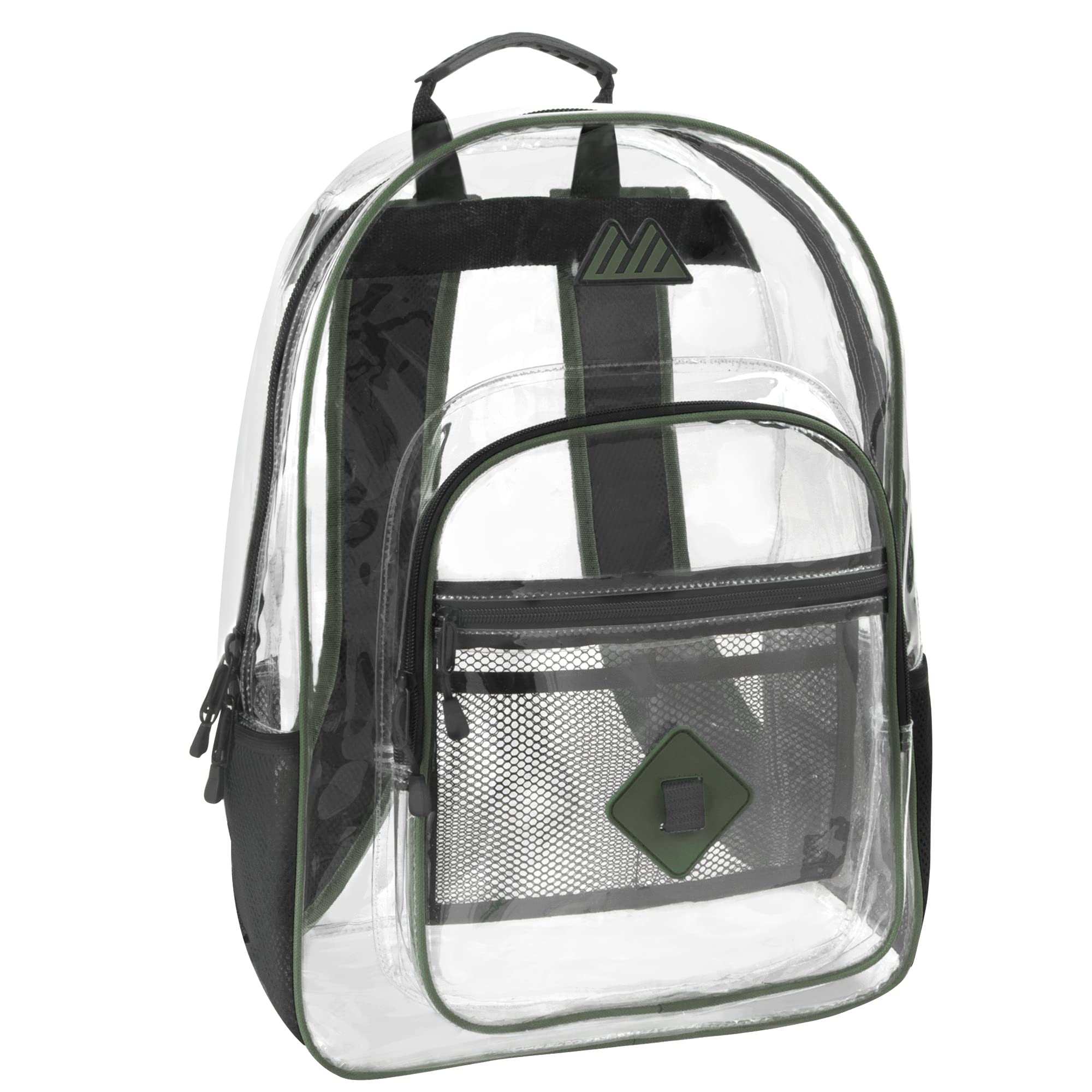 Clear Backpack with Water Bottle Holder, Stadium Approved for Men, Women, Kids