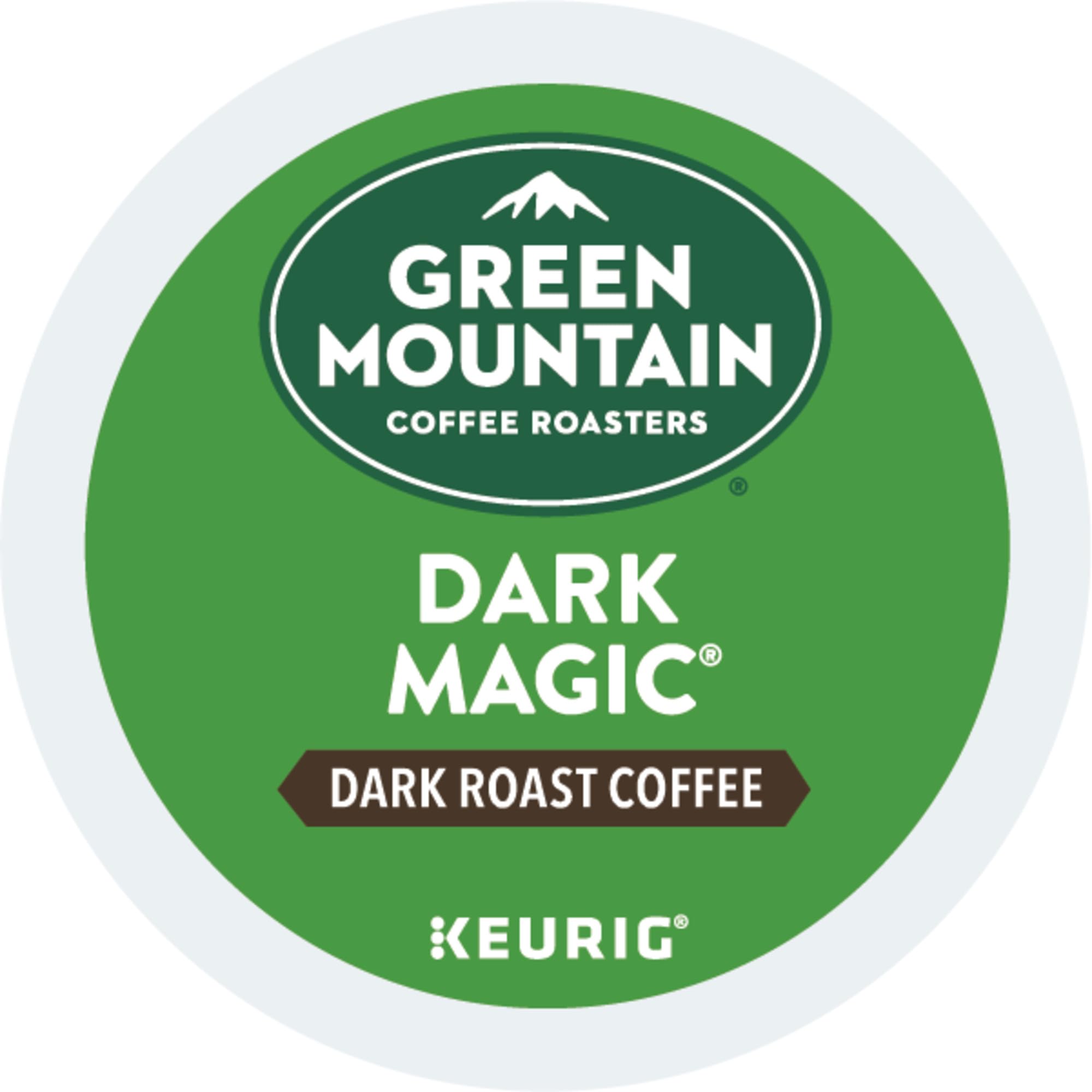 Green Mountain Coffee Roasters Dark Magic, Single-Serve Keurig K-Cup Pods, Dark Roast Coffee Pods, 12 Count (Pack of 6)