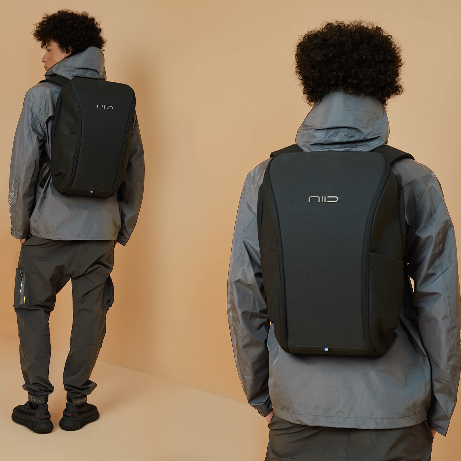 NIID Decode Men's Tech Backpack Large-capacity Shoulder Bag Camera Backpack Laptop Backpack for 15" MacBook Pro