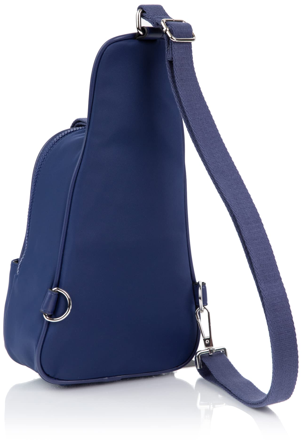 Calvin Klein Shay Organizational Sling Backpack, Black/Silver,One Size