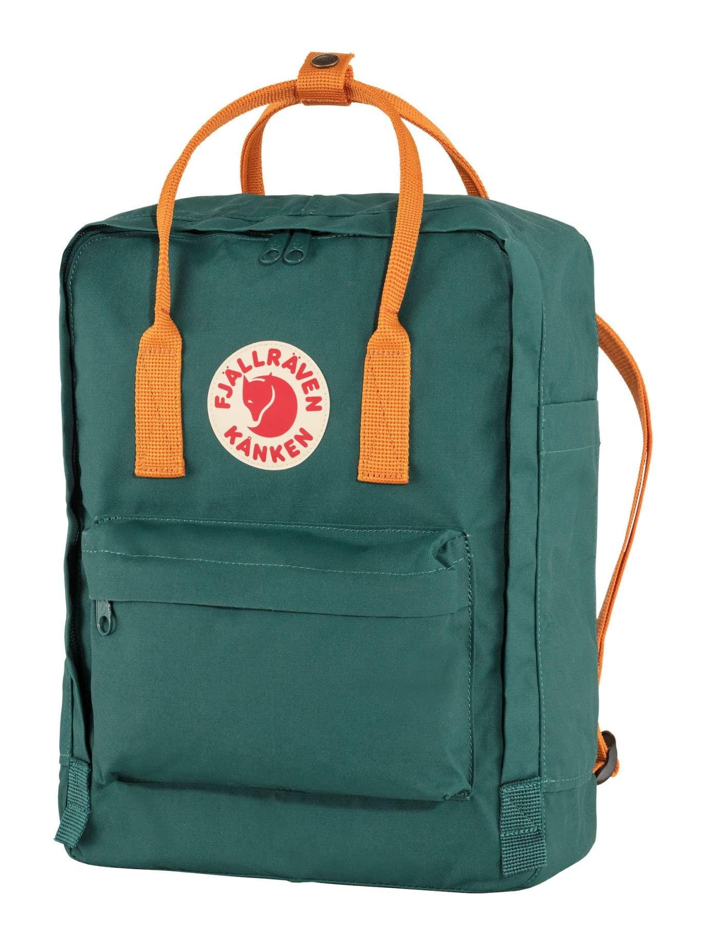 Fjallraven Women's Kanken Backpack, Arctic Green/Spicy Orange, One Size