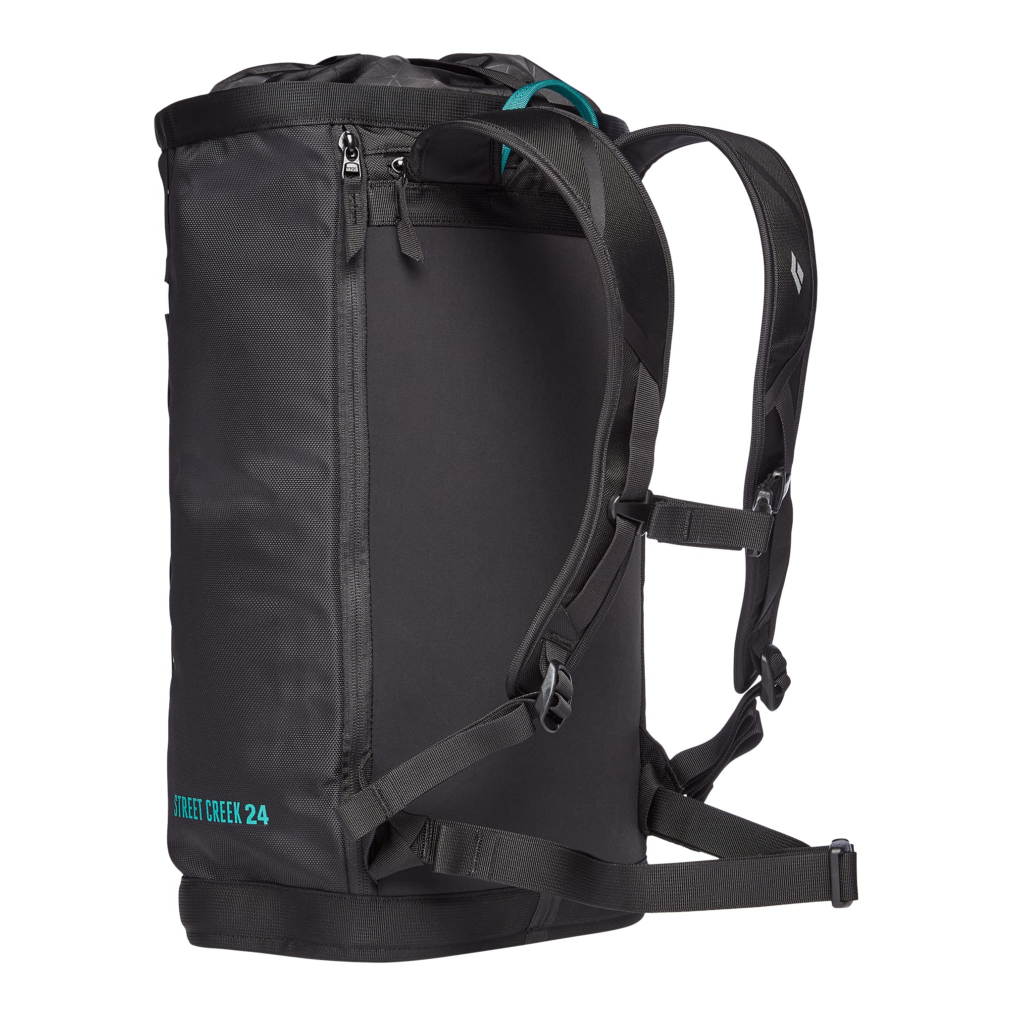 Black Diamond Street Creek 24 Liter Haulbag and Urban Commute Backpack, Black-Teal, One Size