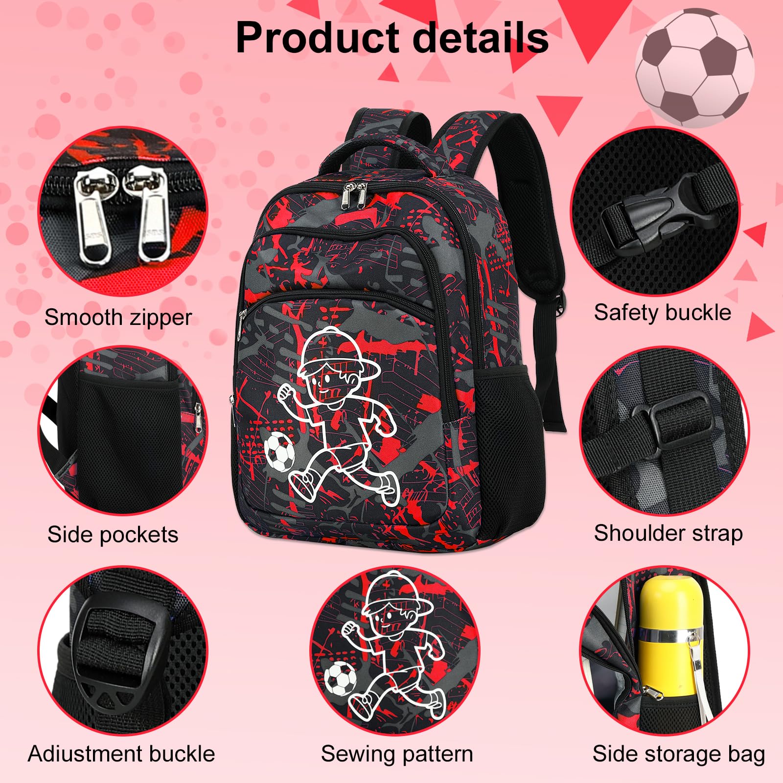 Kids Backpack for School Boys Girls Space Preschool Bookbag with Lunch Box Pencil Case Set Elementary Backpacks Kindergarten School Bags (Astronaut-Navy Blue)