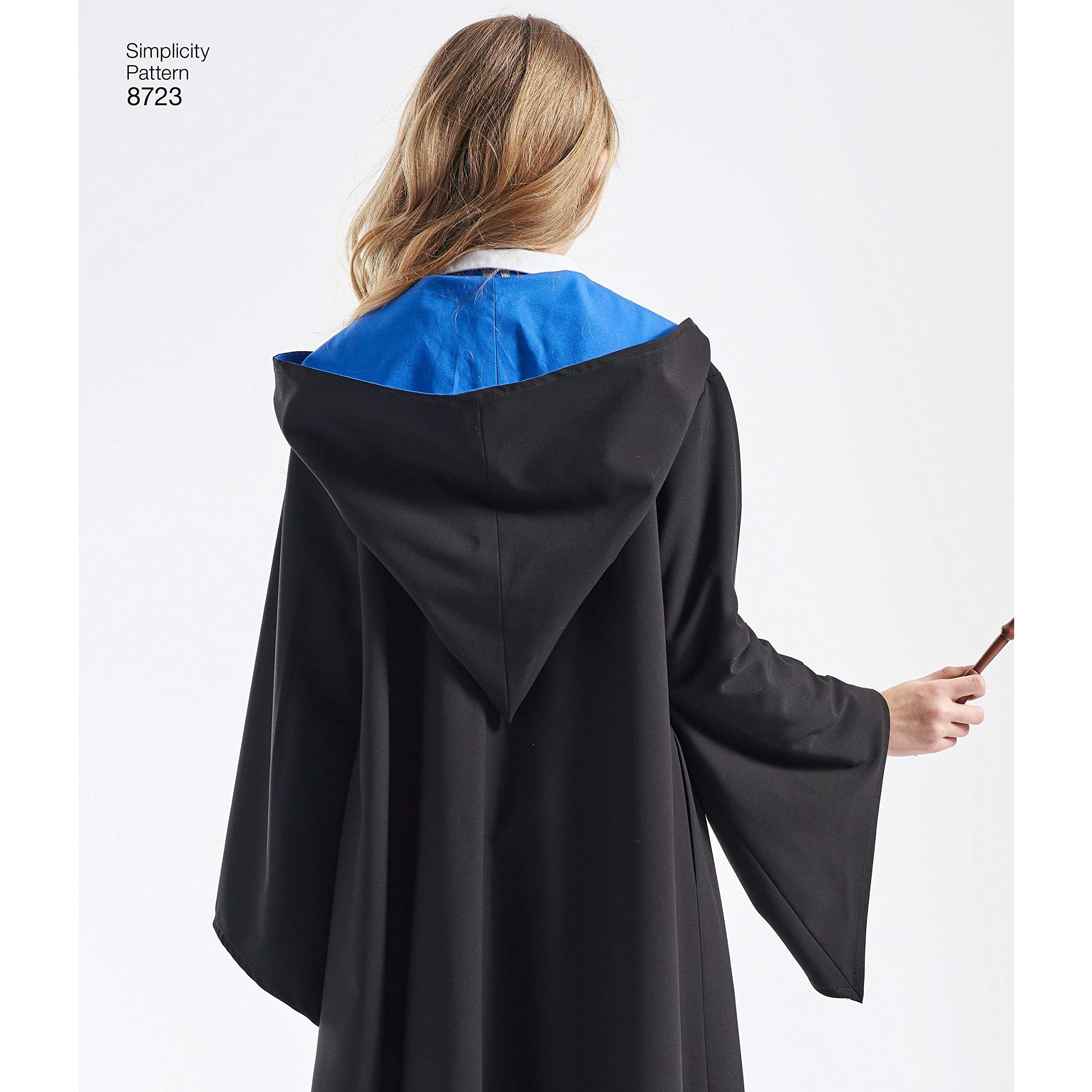 Simplicity 8723 Harry Potter Cosplay and Halloween Costume Sewing Pattern, Kids Teens and Adult Sizes XS-XL