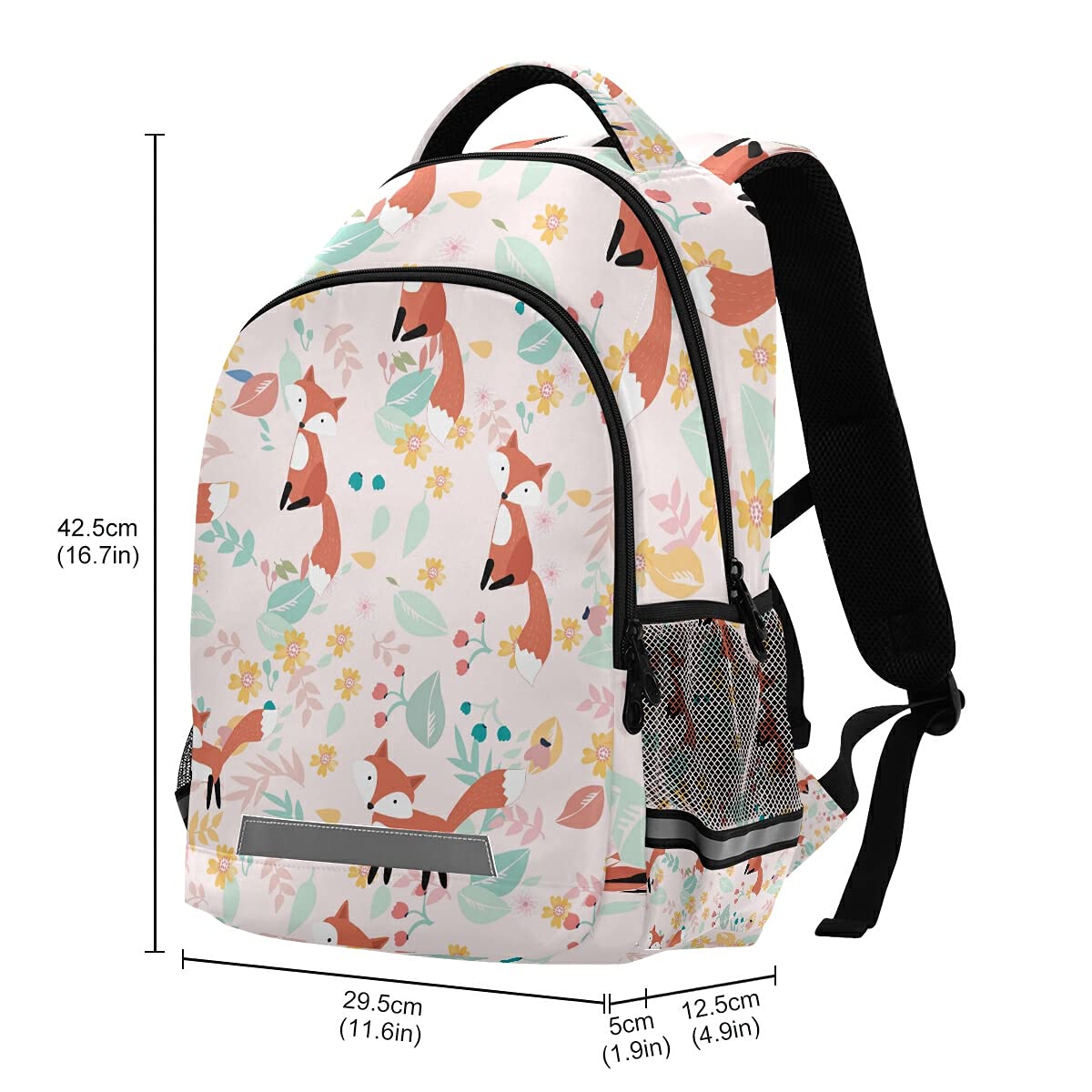 Granbey Fox Backpack Foxes Back Pack Fox Backpacks Girls Animal Bookbag Kids Foxs Bookbags