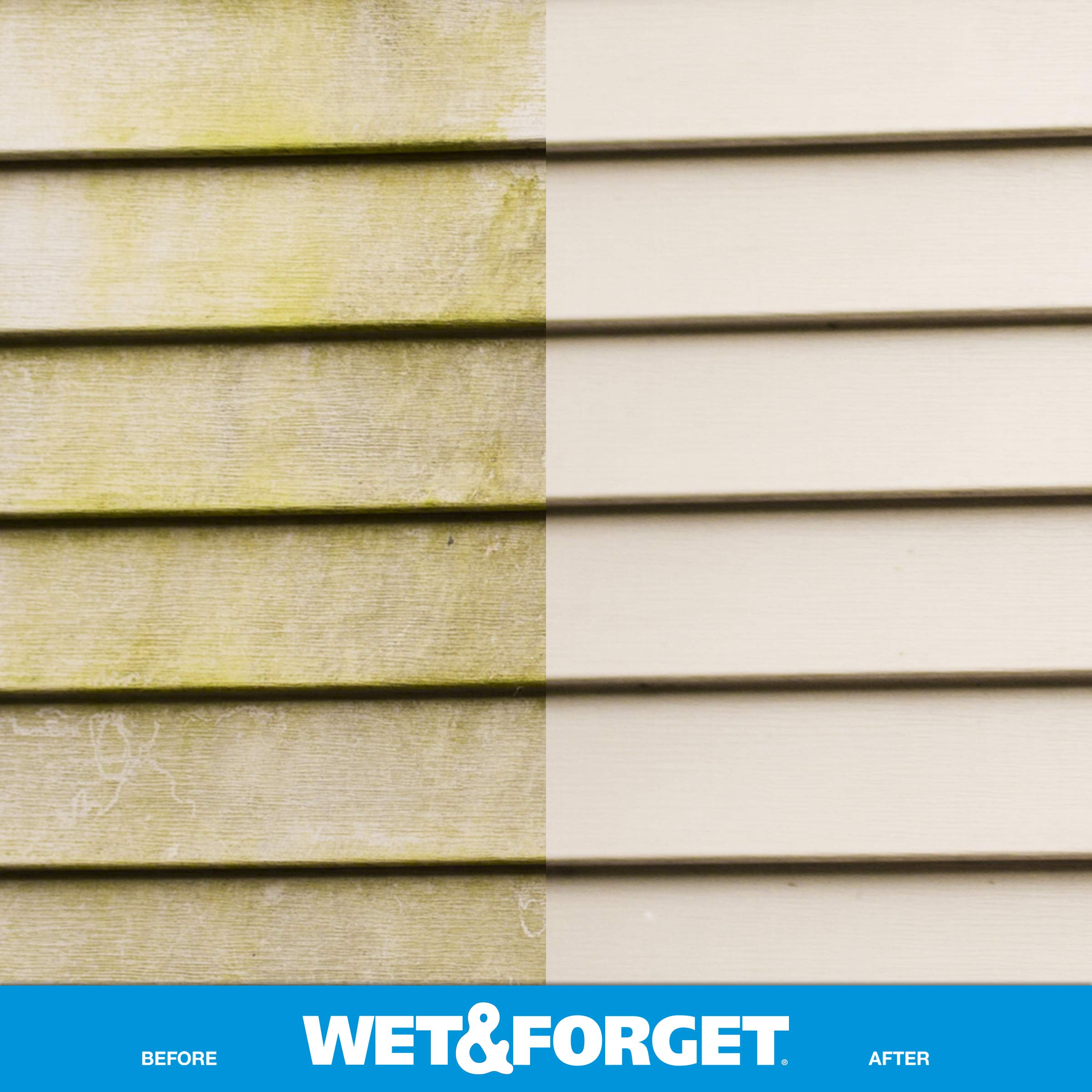 Wet & Forget Moss, Mold, Mildew, & Algae Stain Remover Multi-Surface Outdoor Cleaner Concentrate, Original, 128 Fluid Ounces