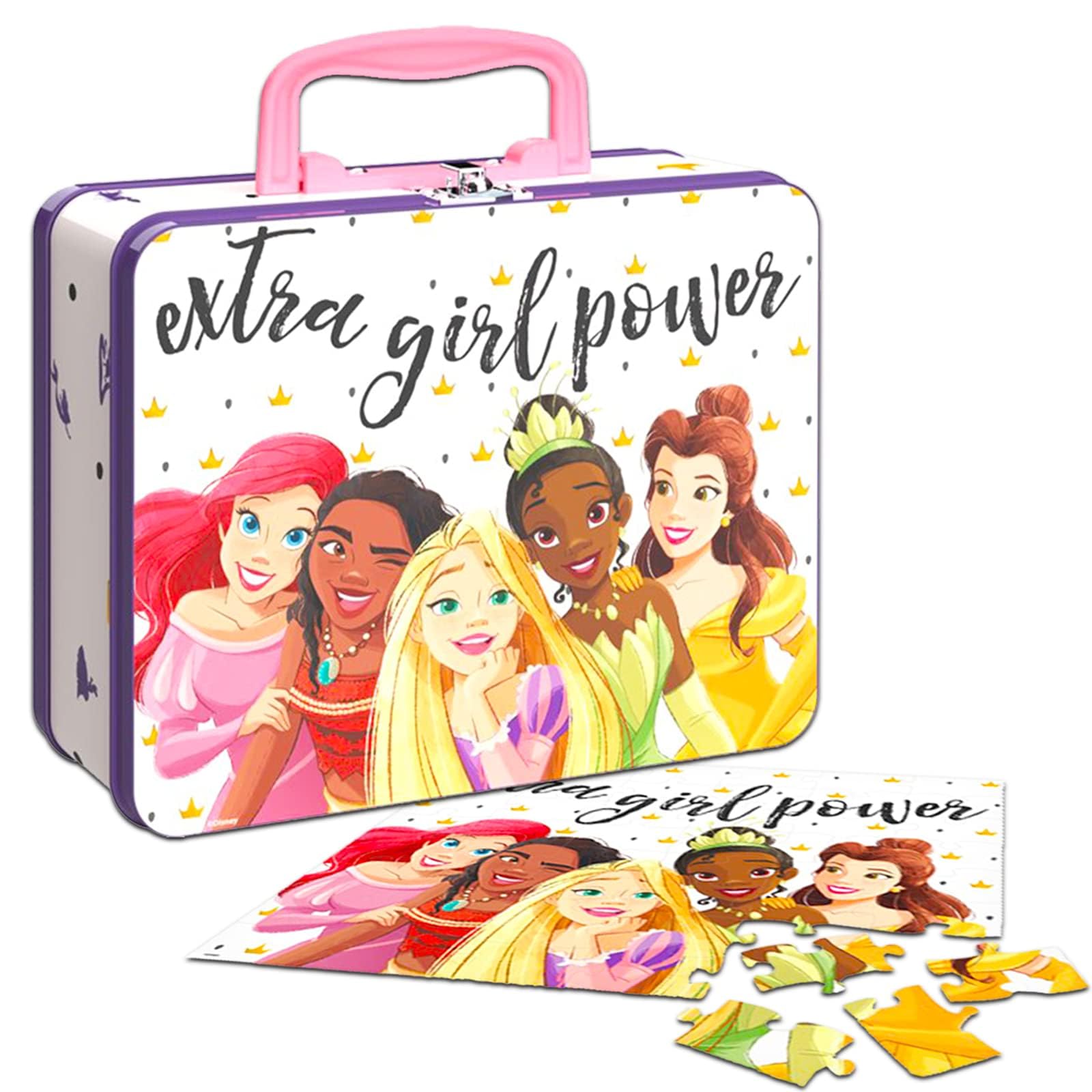 Disney Princess Mini Backpack for Girls - Bundle with 11" Princess Backpack, 48 Pc Disney Princess Puzzle, Stickers, More | Disney Princess Backpack Set