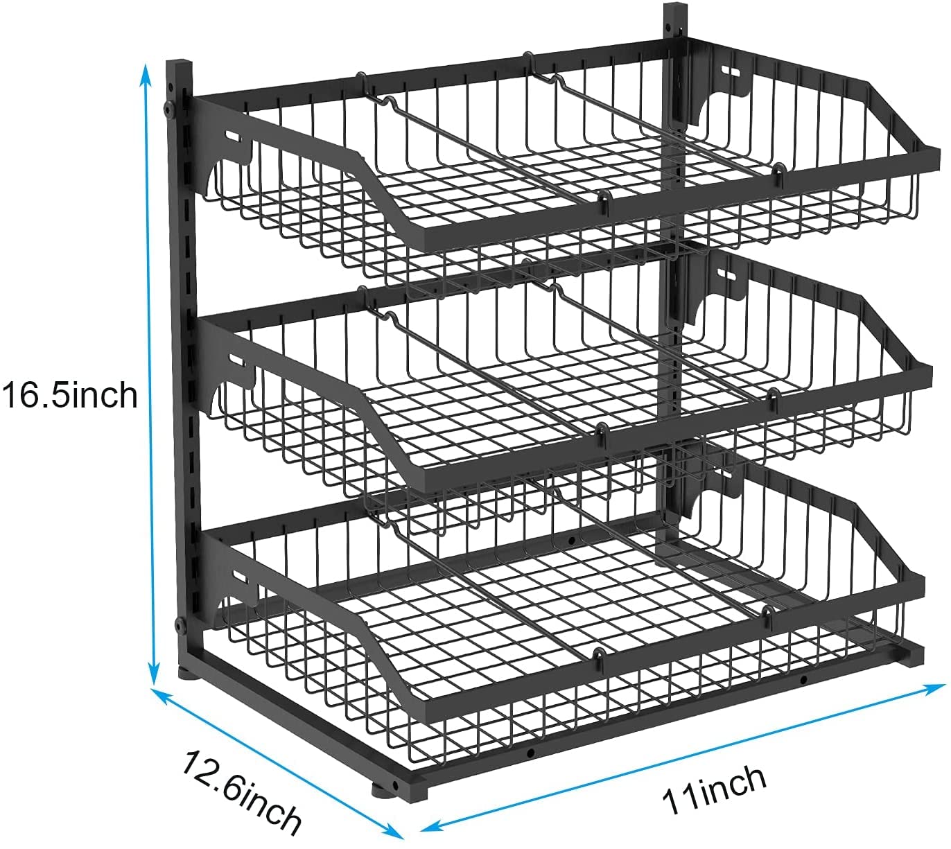 Yuyetuyo 3-Tier Can Rack Organizer for 54 Cans,Stacking Can Dispensers for Kitchen Cabinet Pantry Countertop,Stackable and Height Adjustable Can Rack Organizer with Adjustable Dividers