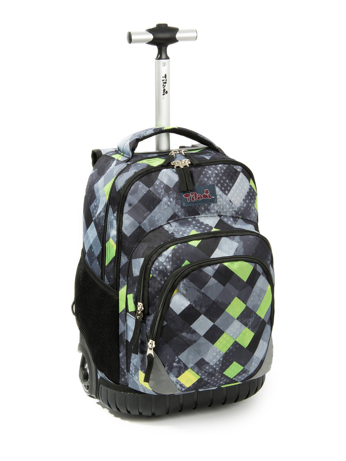 Tilami Rolling Backpack Armor Luggage School Travel Book Laptop 18 Inch Multifunction Wheeled Backpack for Kids and Students