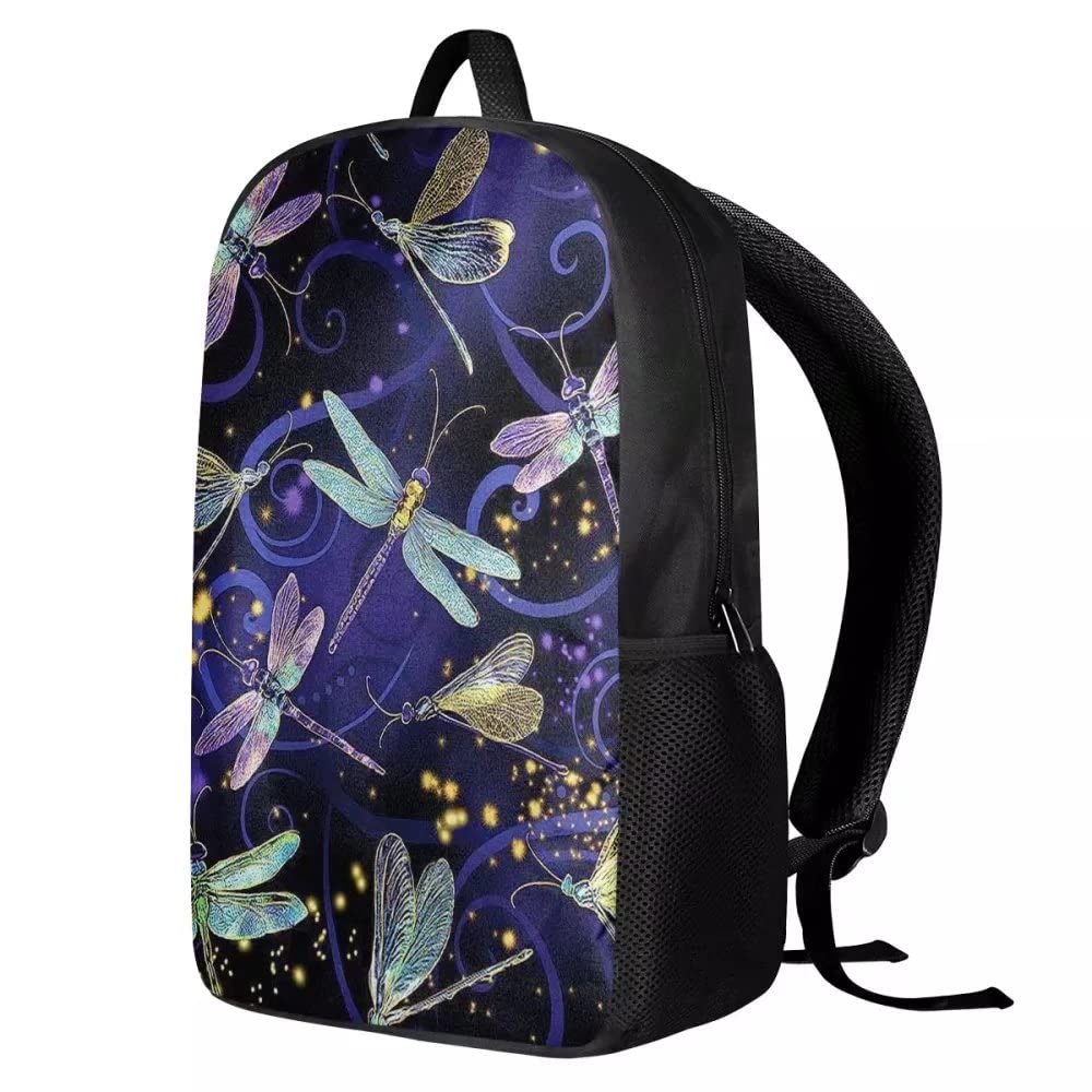 Cute Dragonfly Print Pretty Funny Cute Travel Backpacks Rucksack Casual Backpack Daypack For Men Women