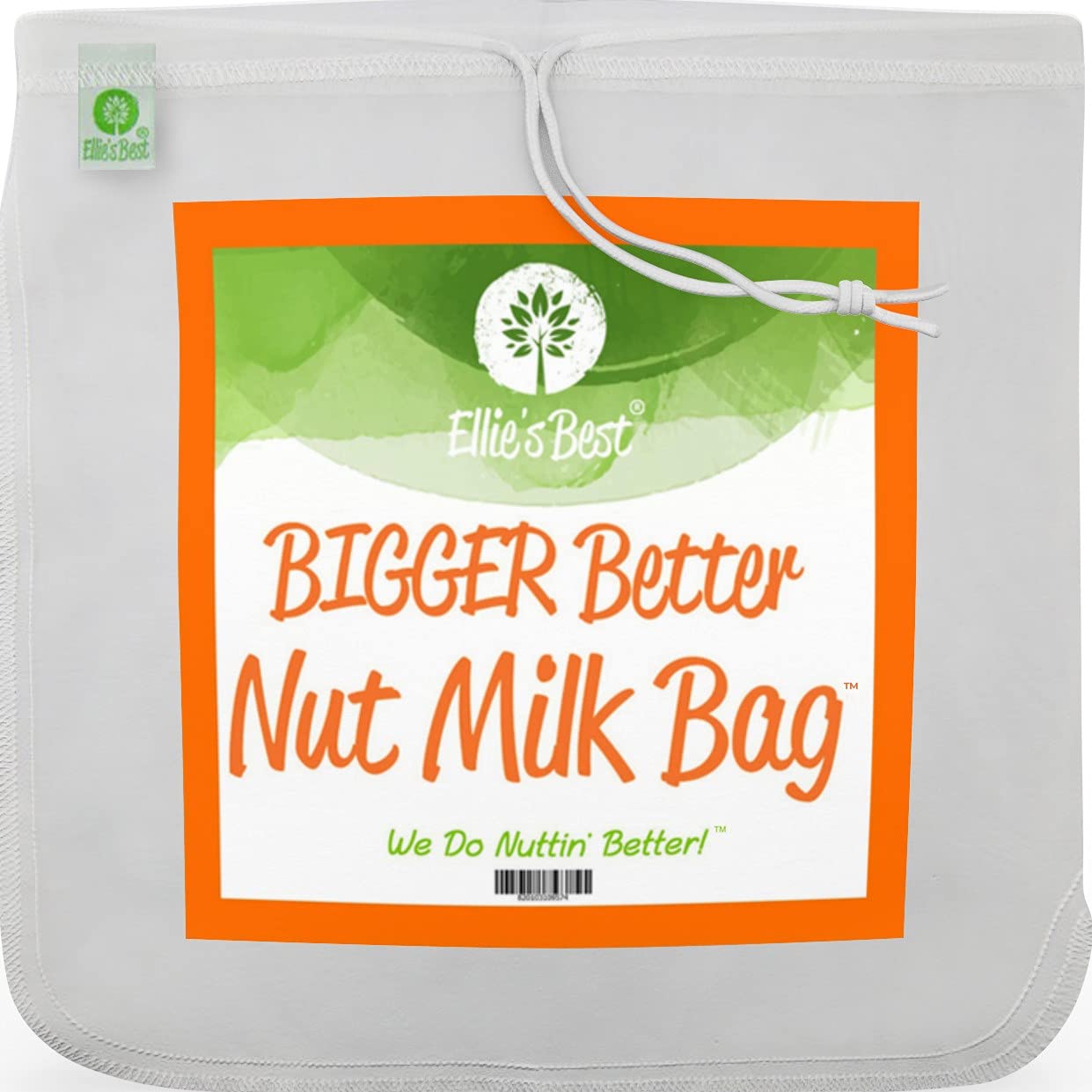 Pro Quality Nut Milk Bag - XL12"X12" Bags - Commercial Grade Reusable All Purpose Food Strainer - Food Grade BPA-Free Ultra Strong Fine Nylon Mesh - Almond Milk, Juices, Cold Brew Recipes Videos -1