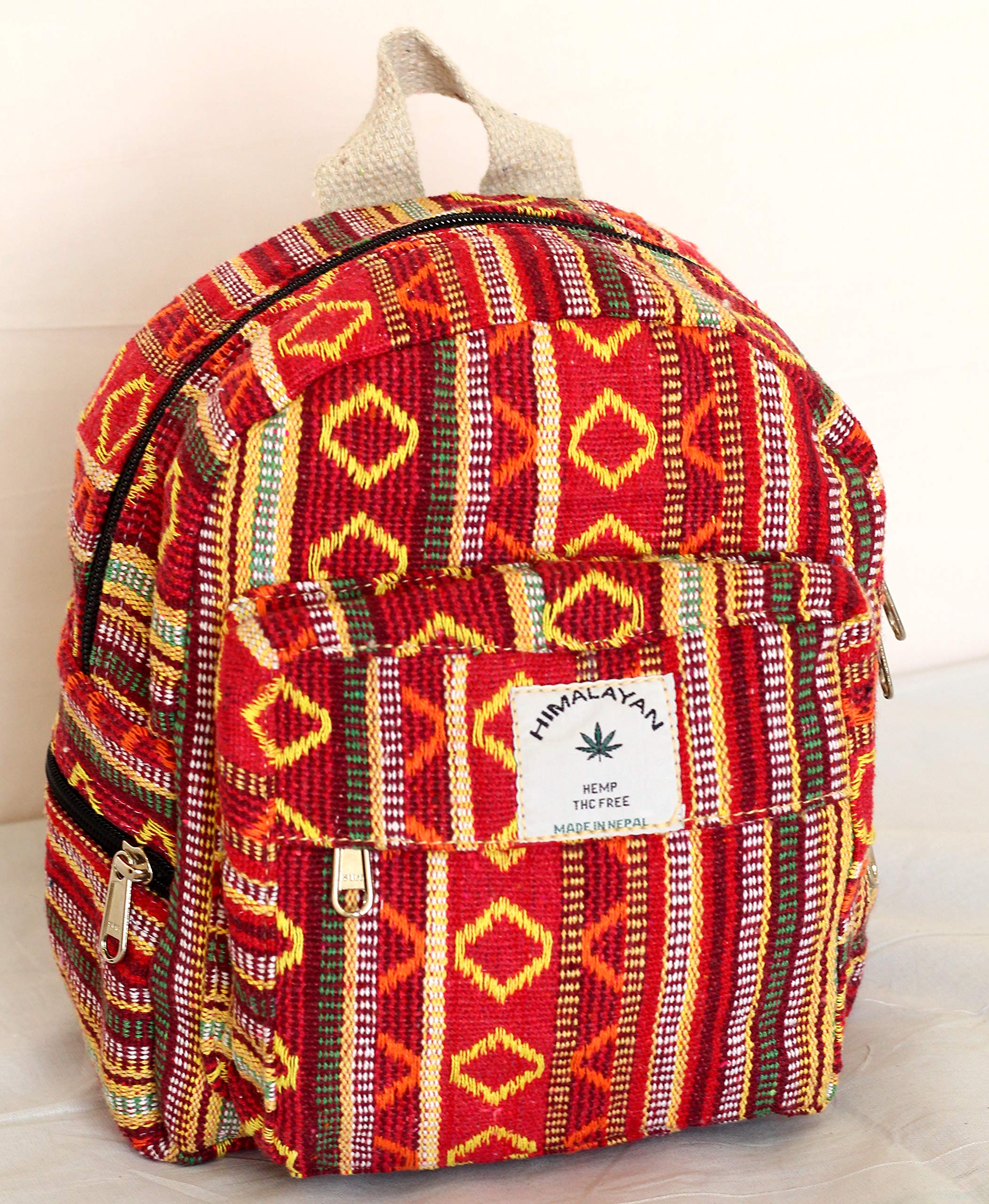 Generic Set Of Mini Backpack + Pen case + Coin Purse Hemp University Light Weight Backpack For Girl (Red),Small Backpack