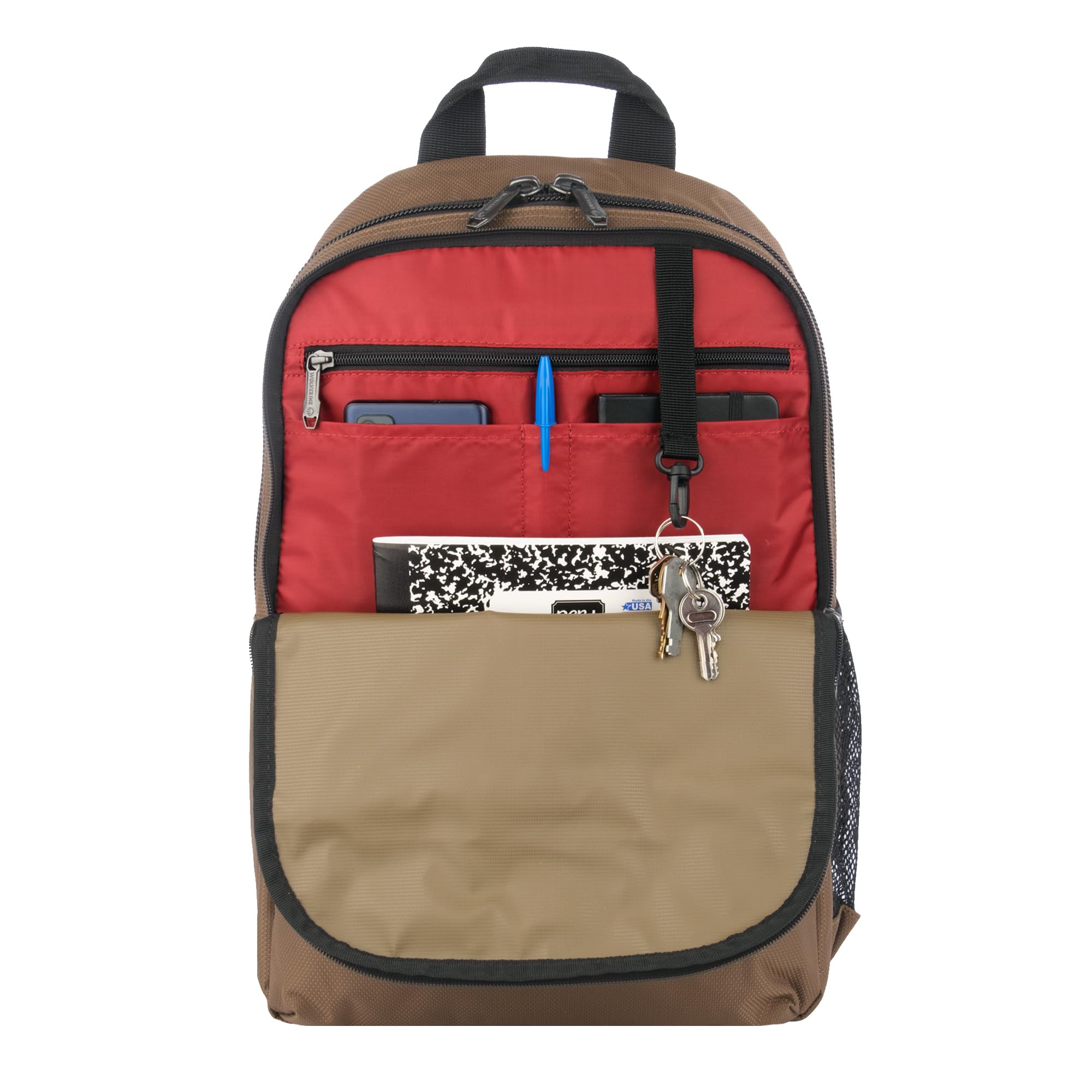 WOLVERINE 27L Slimline Laptop Backpack, Chestnut, One Size