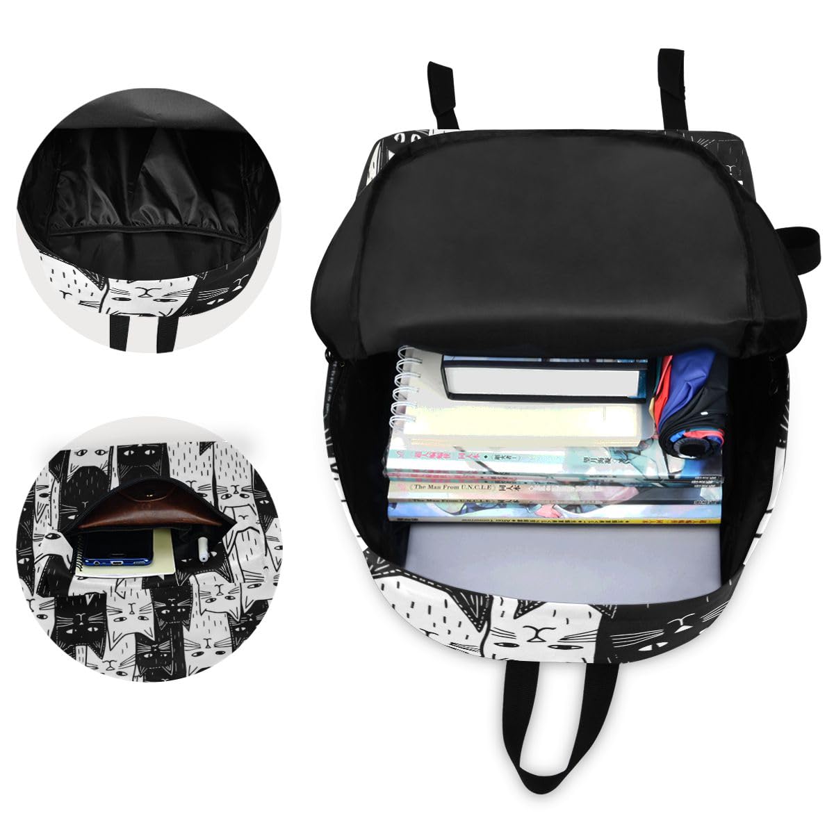 Sloth Astronaut Planet Backpack, Travel Rucksack Lightweight School Bookbag Daypack for Adults Teen Students Boys Girls