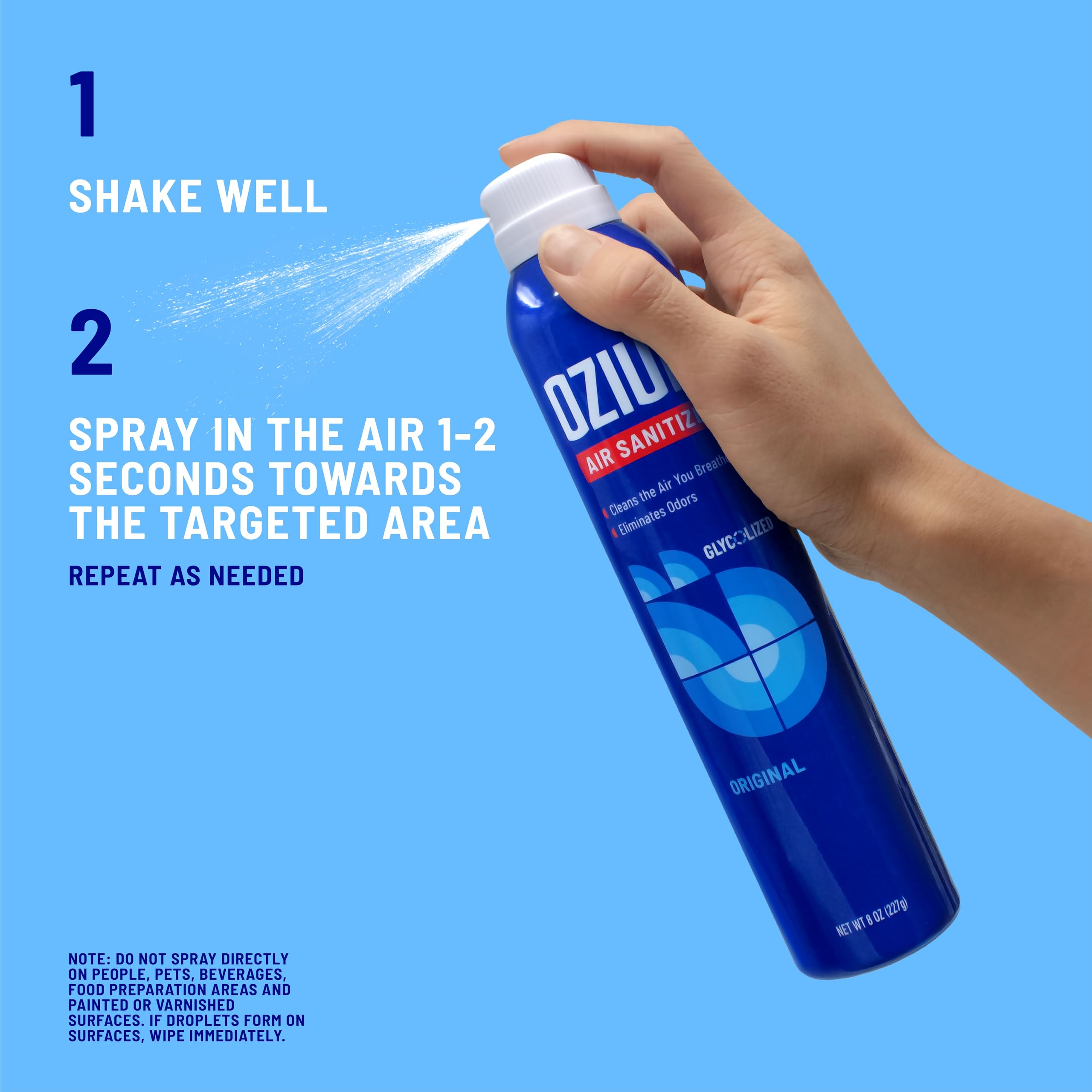 Ozium® 8 Oz. Air Sanitizer & Odor Eliminator for Homes, Cars, Offices and More, Original Scent - 3 Pack