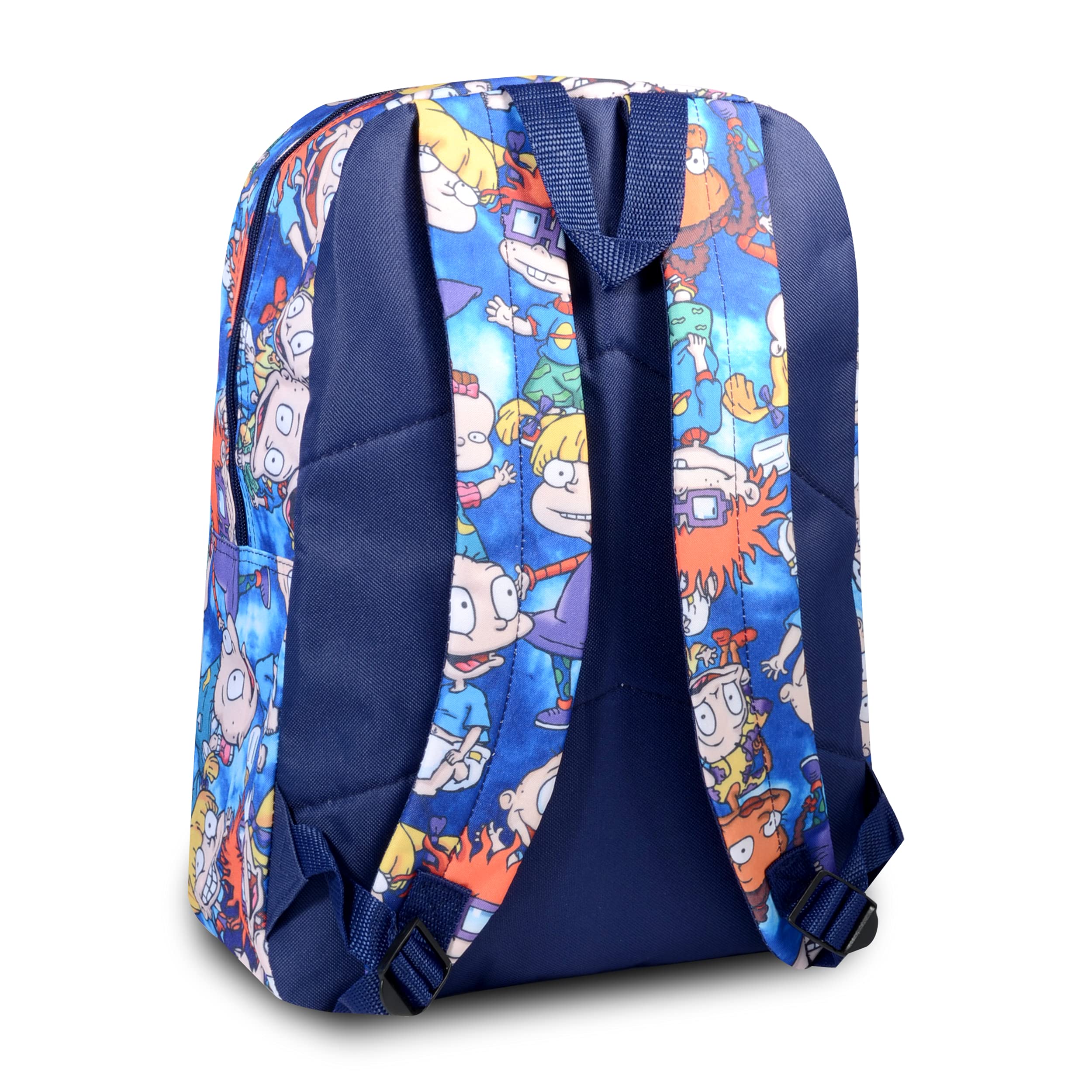 Nickelodeon Rugrats School Backpack For Kids - 2 Pc Bundle With Rugrats School Bag And Retro Nick Shop Stickers For Boys And Girls | Rugrats School Supplies Set, 16 inch