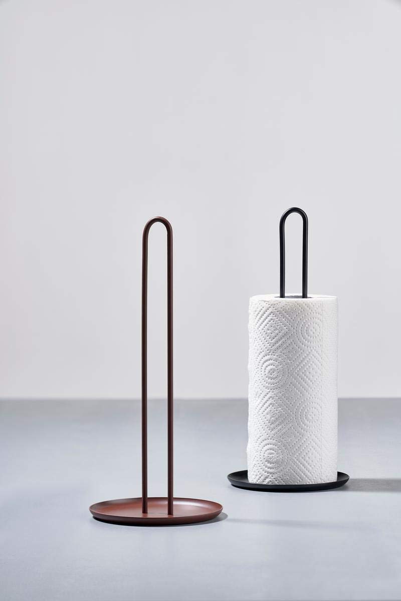 ZONE DENMARK, Singles Paper Towel Holder, Countertop, Modern Design, Black, 1 Count