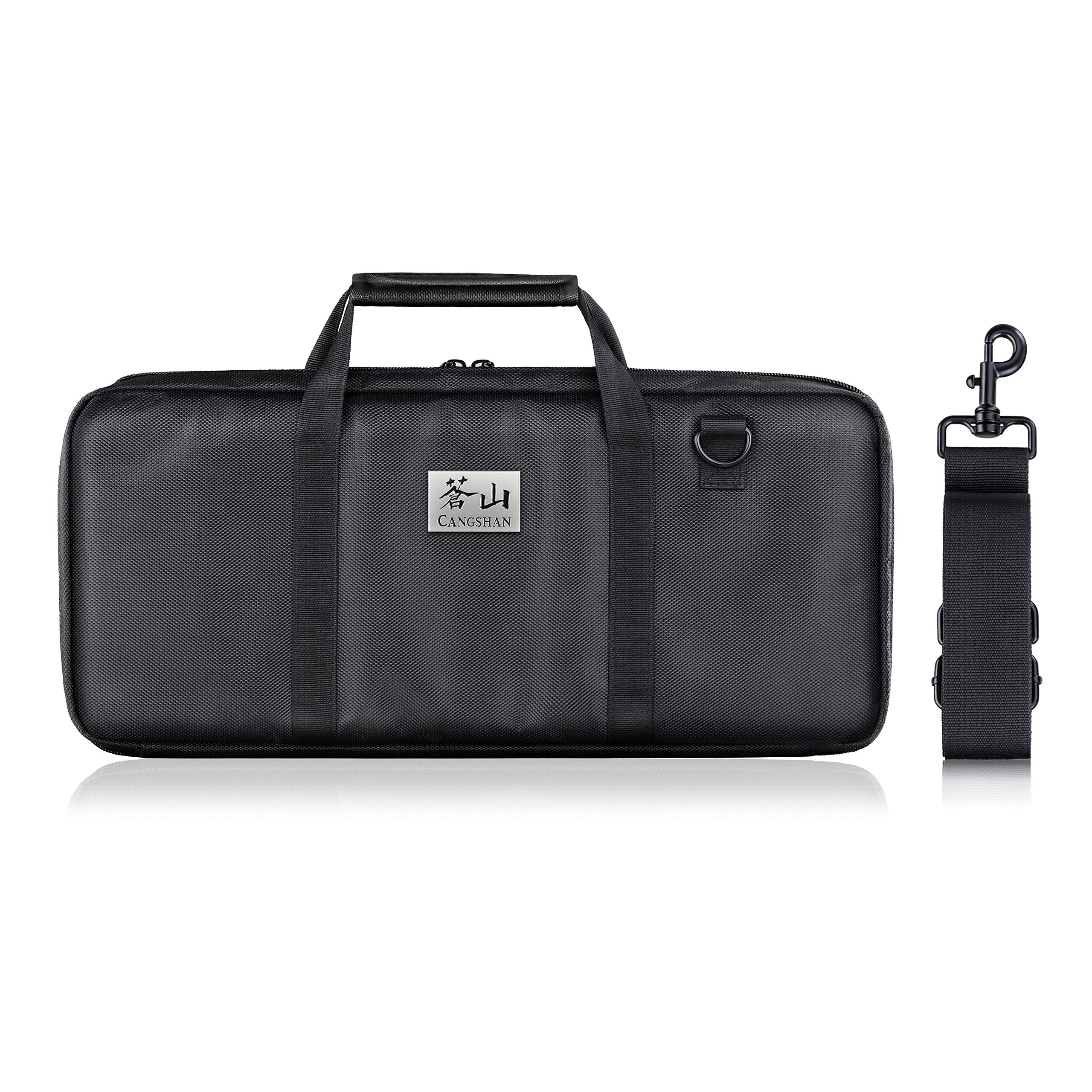 Cangshan 1023770 7-Piece Cut-Resistant Nylon Cutlery Knife Bag with Strap, Bag Only (CUTLERY NOT INCLUDED)