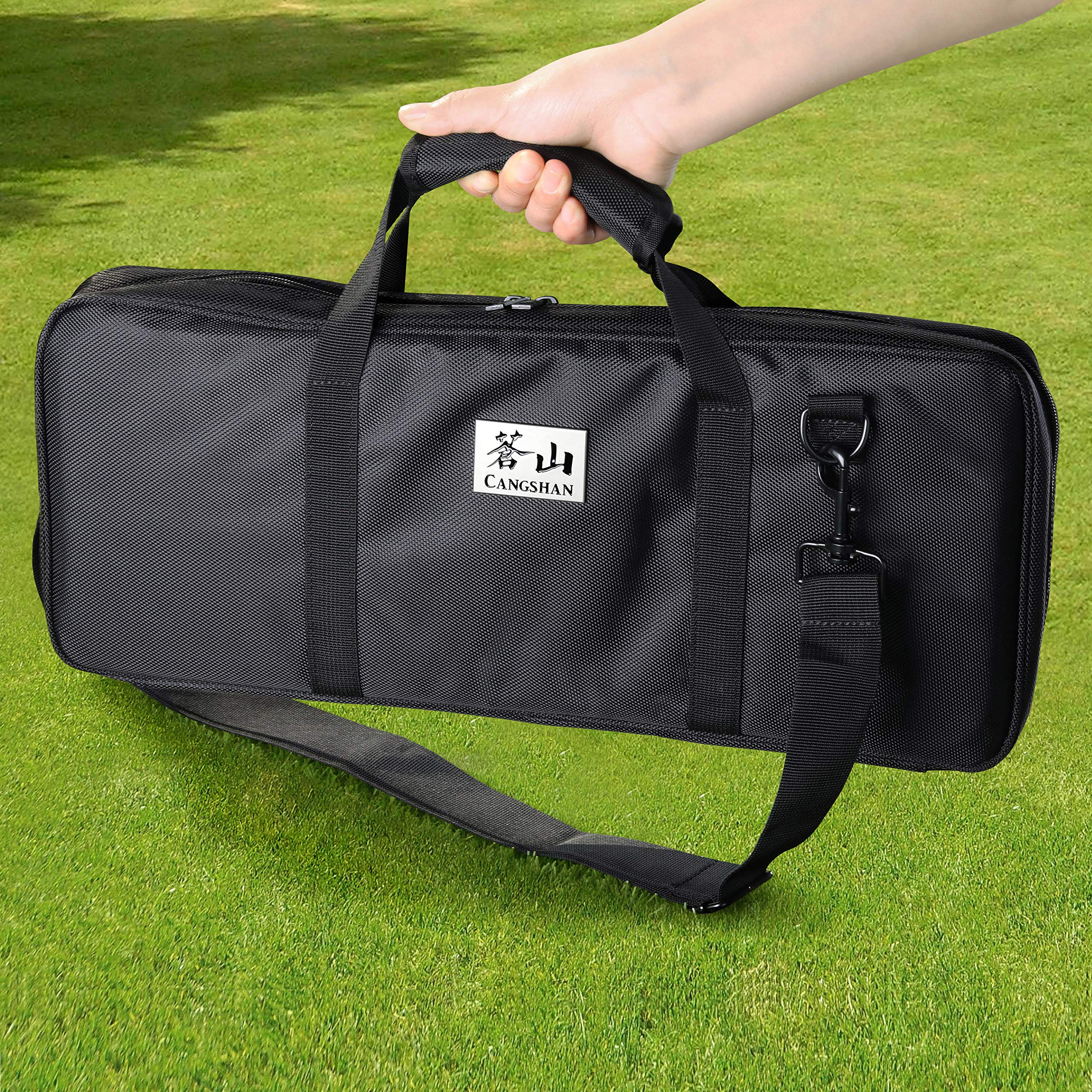 Cangshan 1023770 7-Piece Cut-Resistant Nylon Cutlery Knife Bag with Strap, Bag Only (CUTLERY NOT INCLUDED)